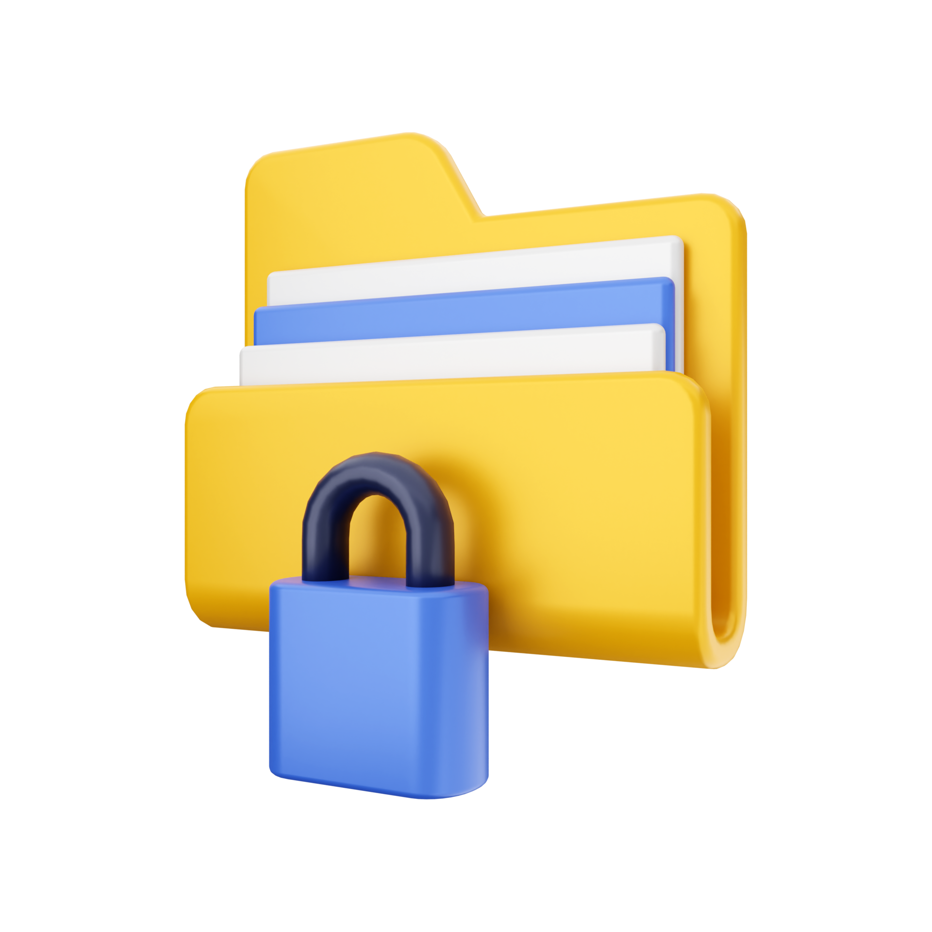 3d folder file icon Illustration 8509219 PNG