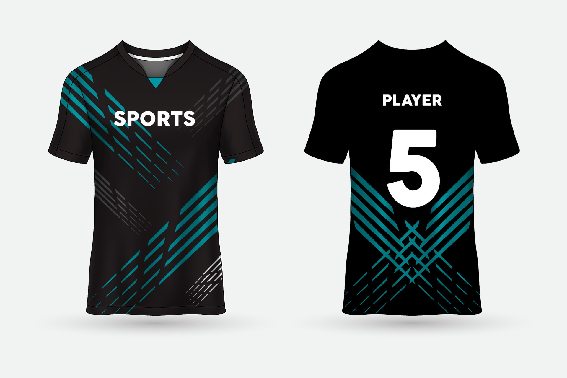 New Abstract Design T Shirts Sports Jersey Vector Illustration 8513402