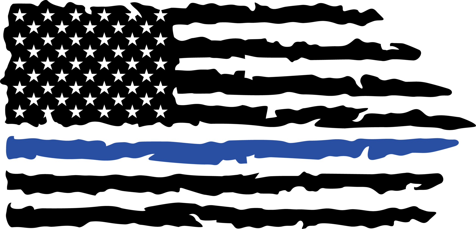Thin Blue Line Flag Png Illustration 8513575 Png