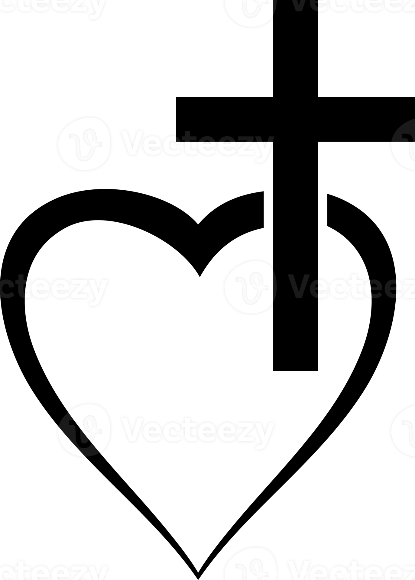 Cross and heart png illustration 8513895 PNG