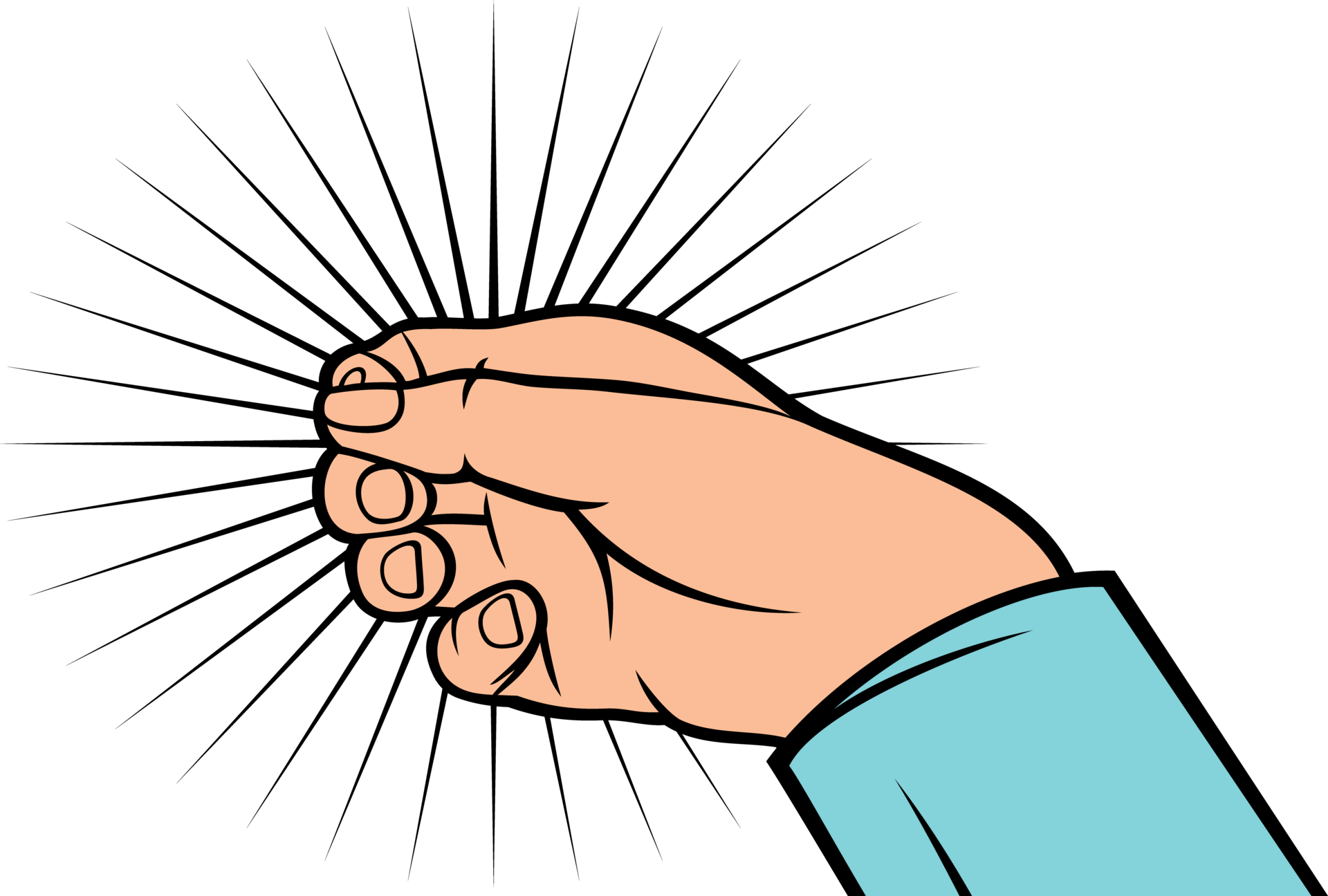 Hand Knocking On A Door Clipart