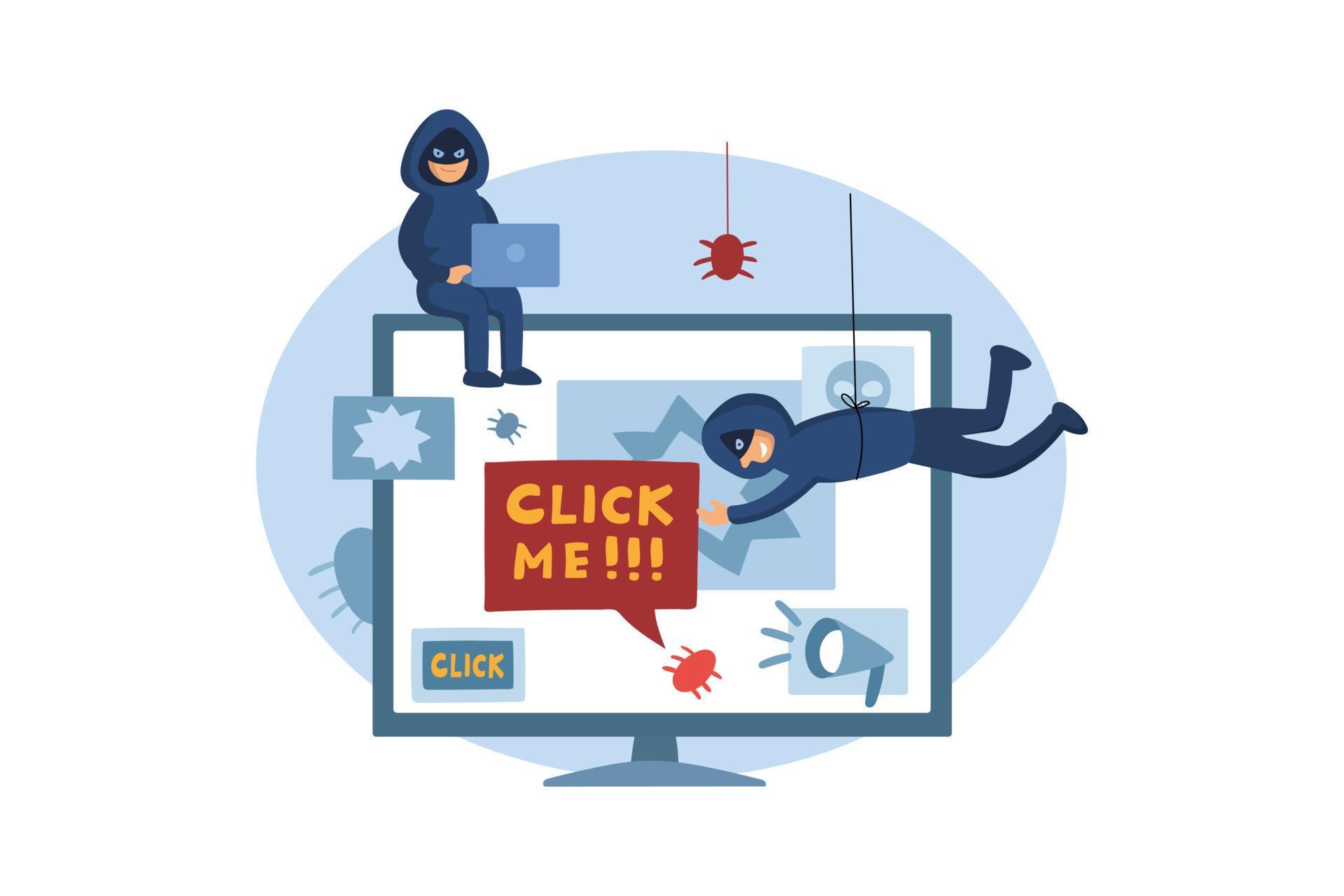 Computer Adware Attack 8517813 Vector Art at Vecteezy