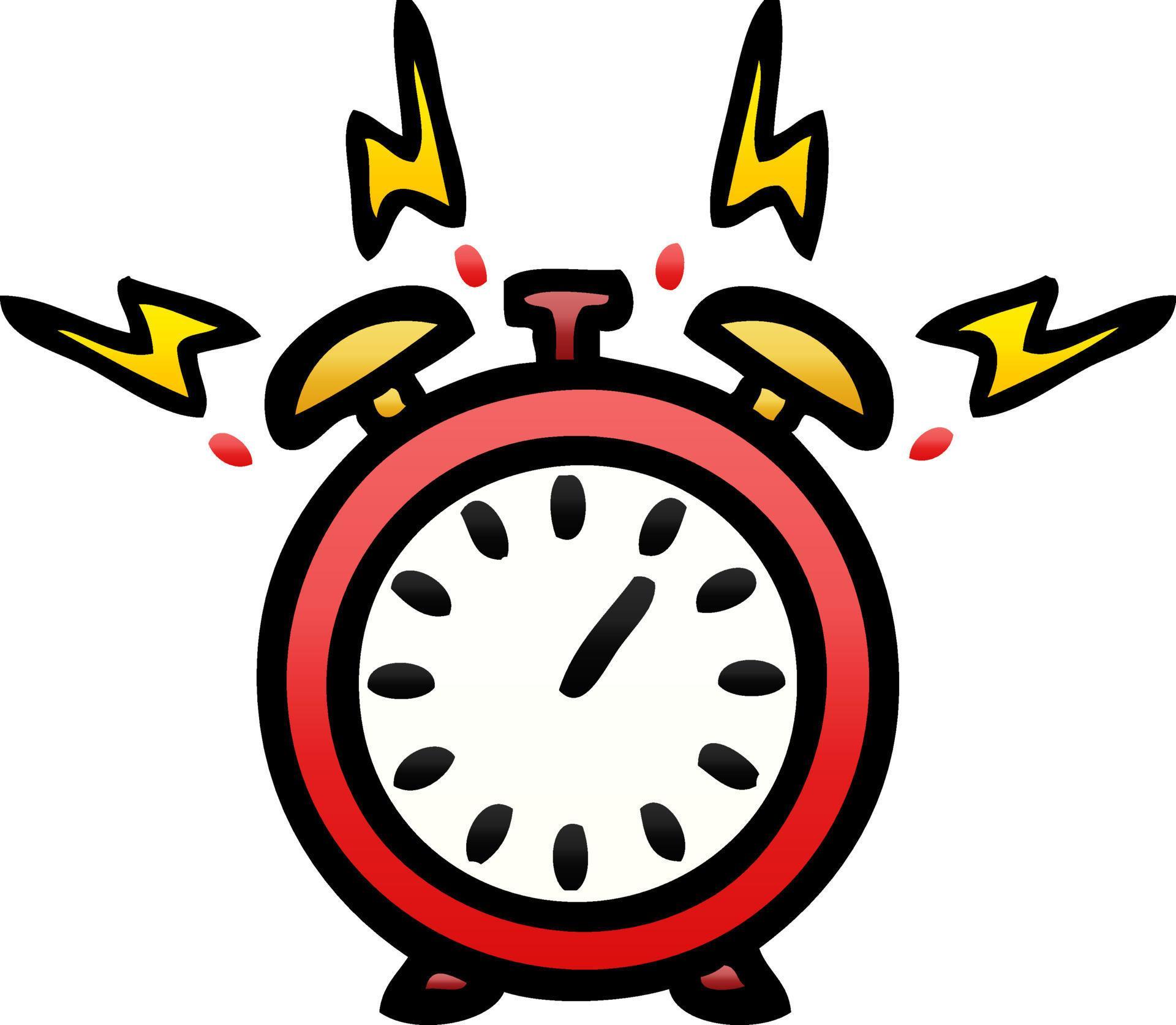 gradient shaded cartoon ringing alarm clock 8523749 Vector Art at Vecteezy gradient shaded cartoon ringing alarm clock 8523749 Vector Art at Vecteezy