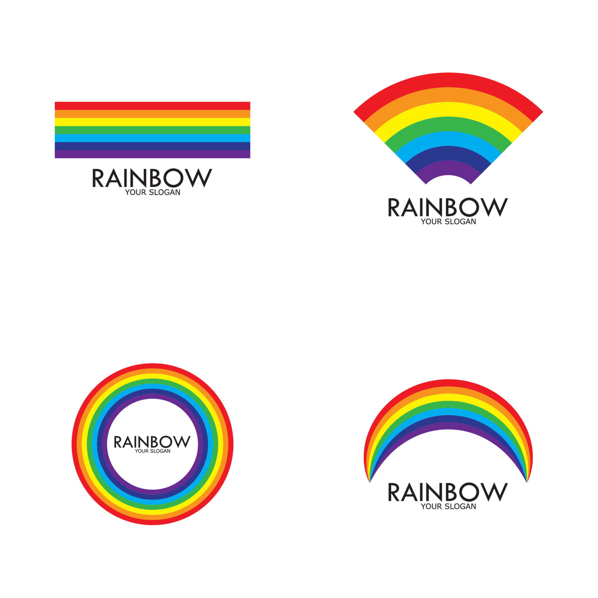 Rainbow vector icon illustration 8525257 Vector Art at Vecteezy