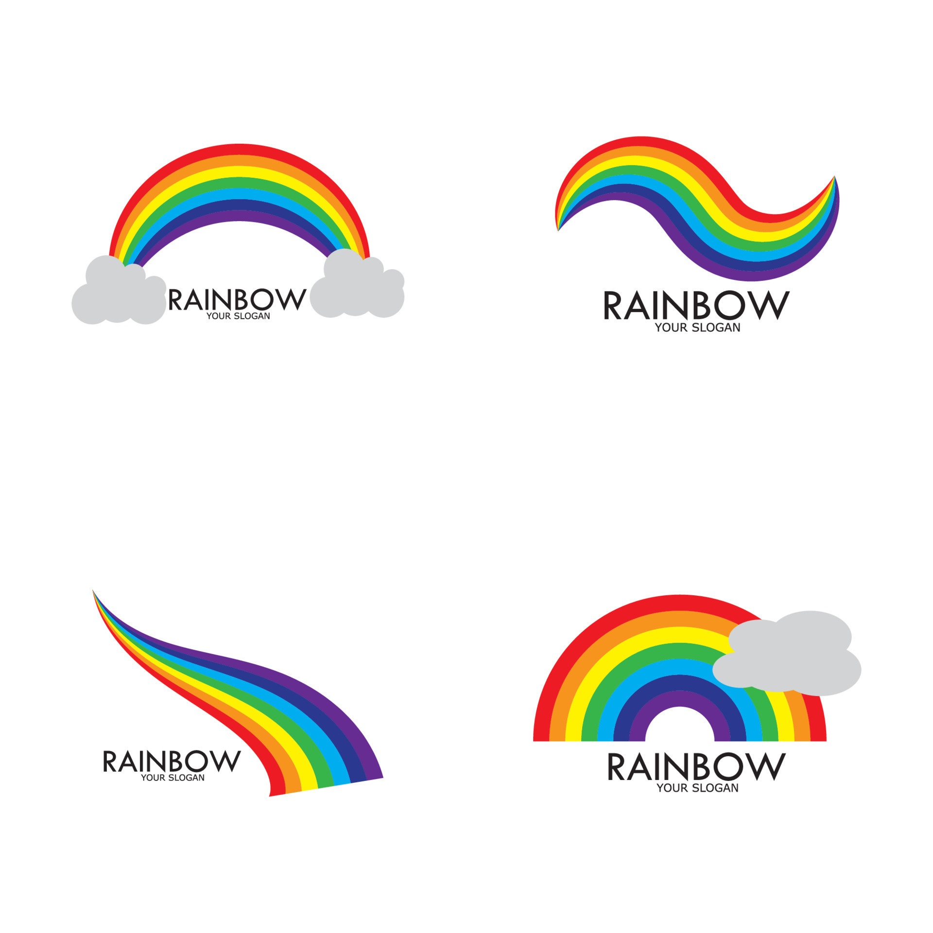 Rainbow vector icon illustration 8525385 Vector Art at Vecteezy