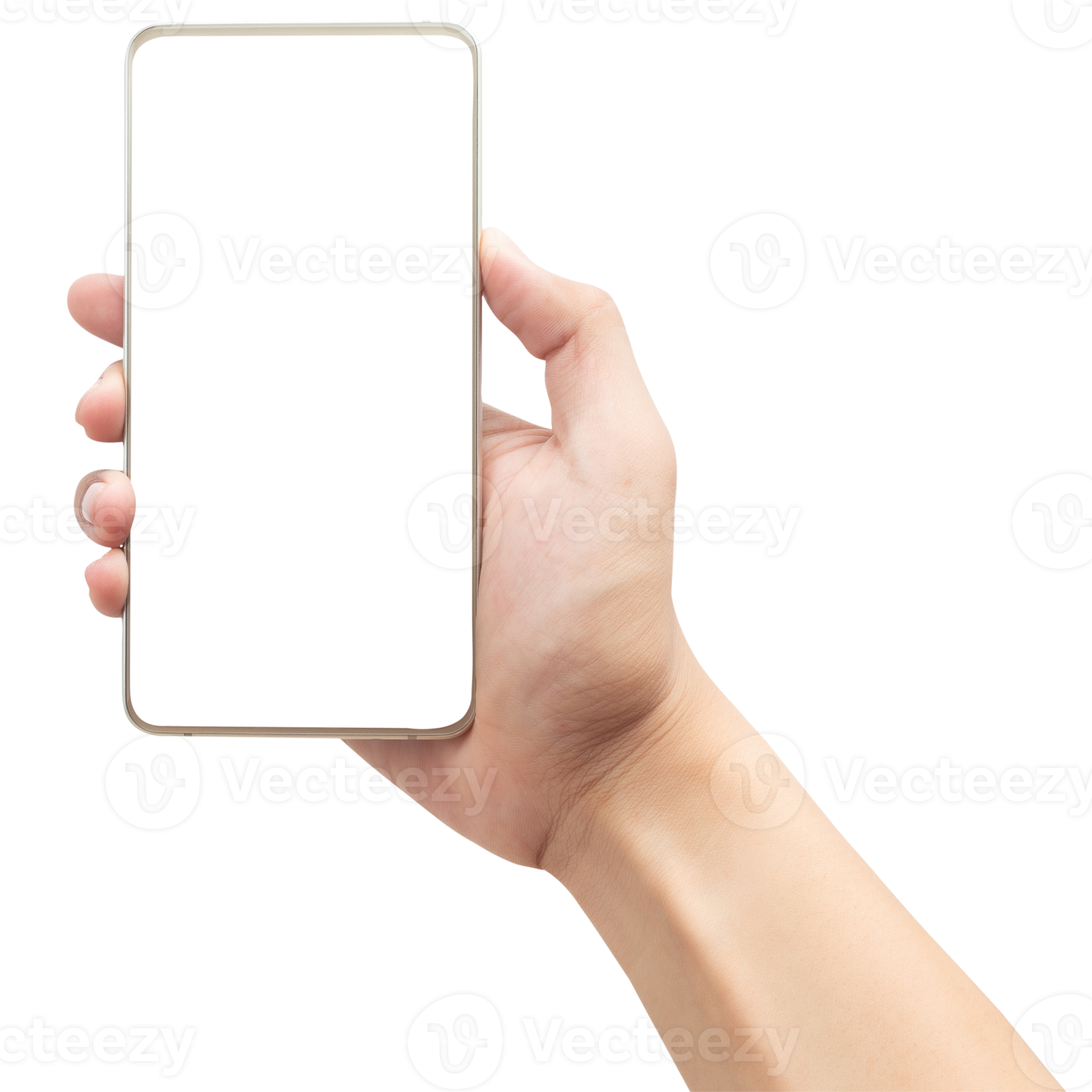 Hand Holding Phone Mockup Cutout Png File 8534728 Png