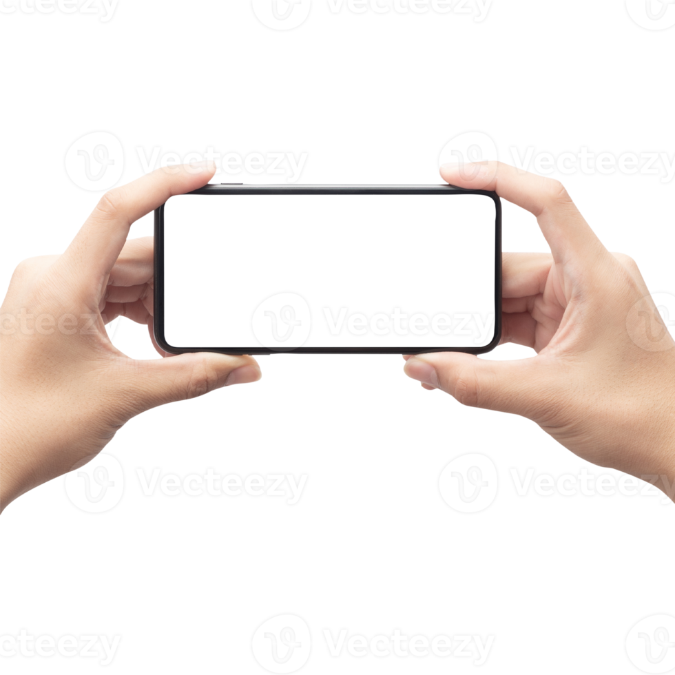 Hand Holding Phone Mockup Cutout Png File 8534732 Png