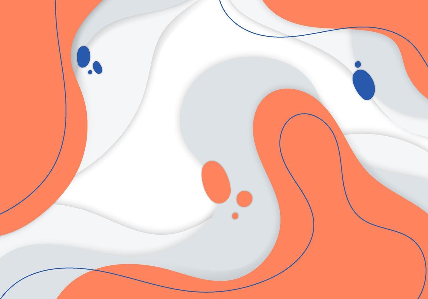 Abstract Minimal Colorful Design Of Doodles Style Decorative Artwork Overlapping For Template