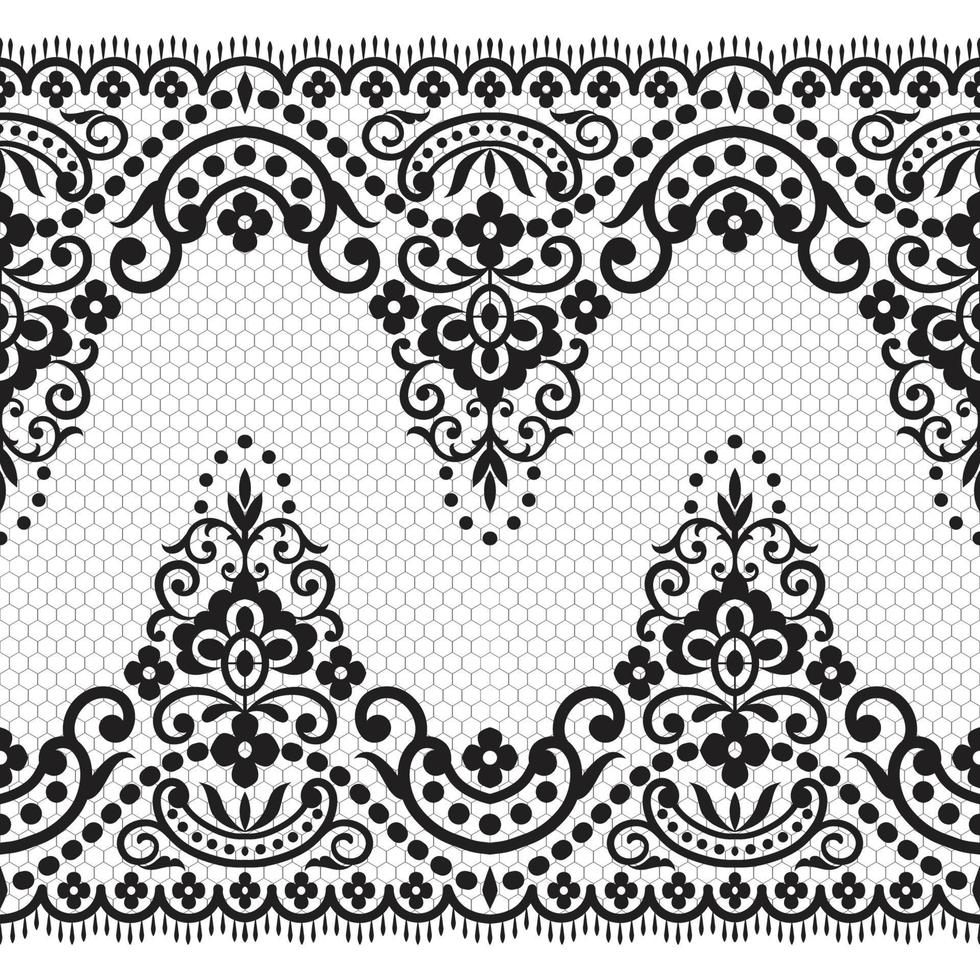Lace seamless pattern with flowers 8543609 Vector Art at Vecteezy