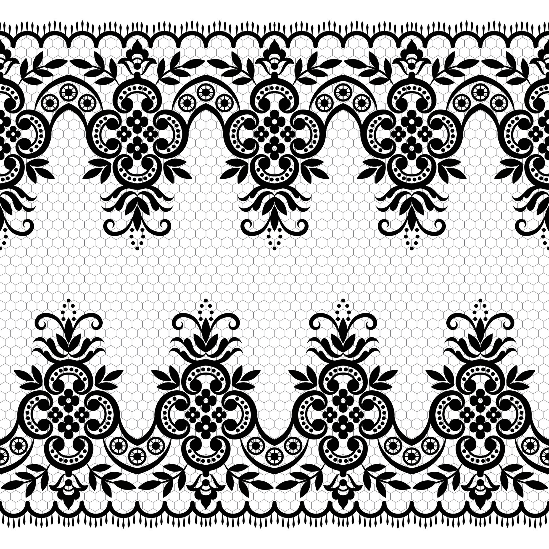 Lace seamless pattern with flowers 8543615 Vector Art at Vecteezy
