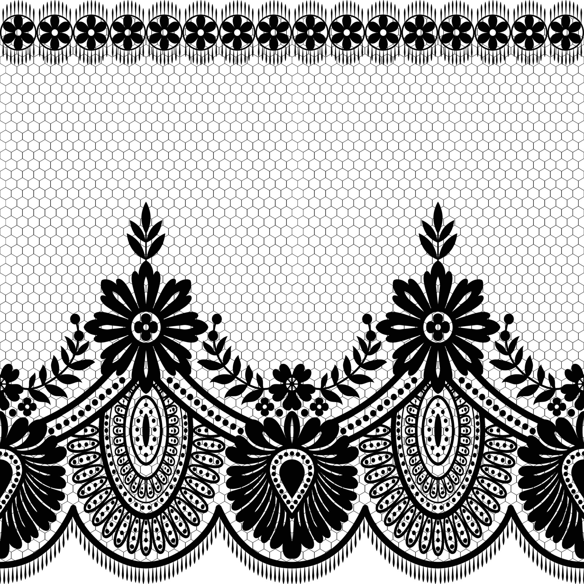 Seamless white floral lace pattern 8543683 Vector Art at Vecteezy