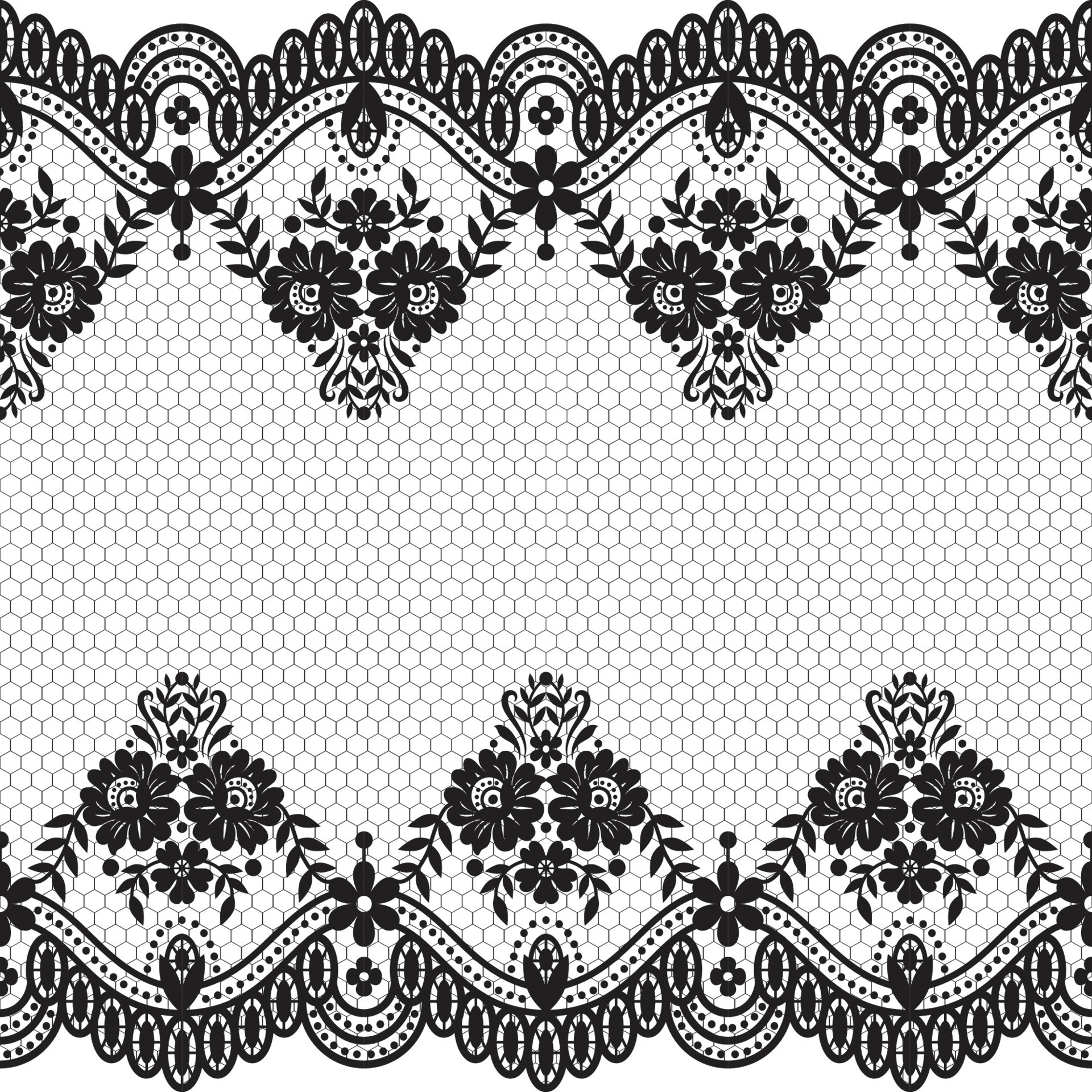Seamless white floral lace pattern 8543738 Vector Art at Vecteezy