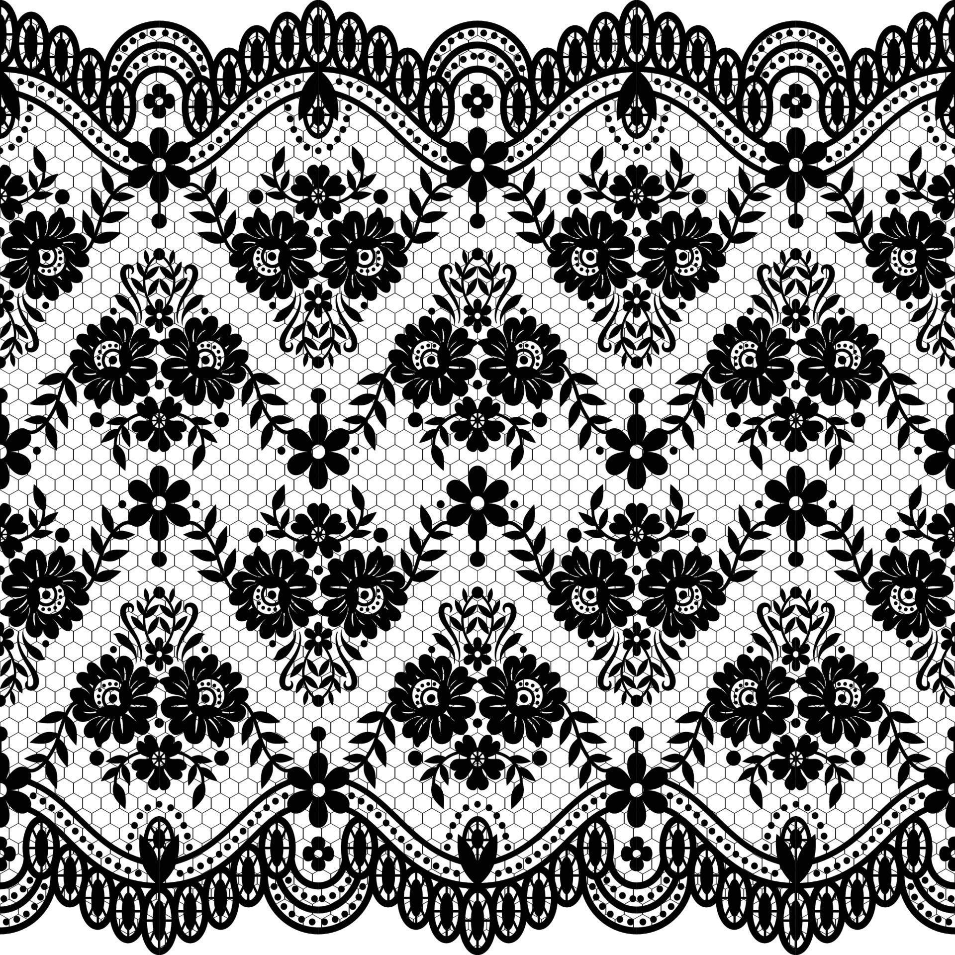 Seamless White Floral Lace Pattern 8543739 Vector Art At Vecteezy