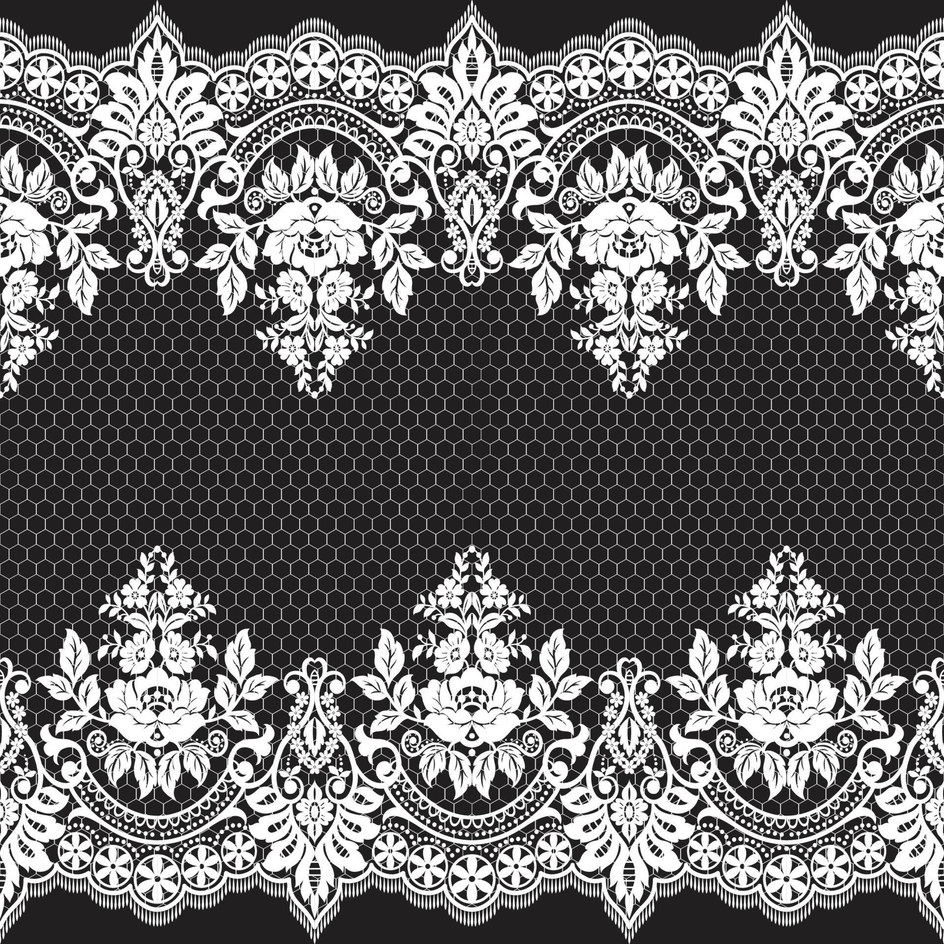 Lace seamless pattern with flowers 8543797 Vector Art at Vecteezy