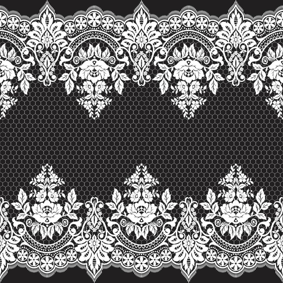 Lace seamless pattern with flowers 8543797 Vector Art at Vecteezy