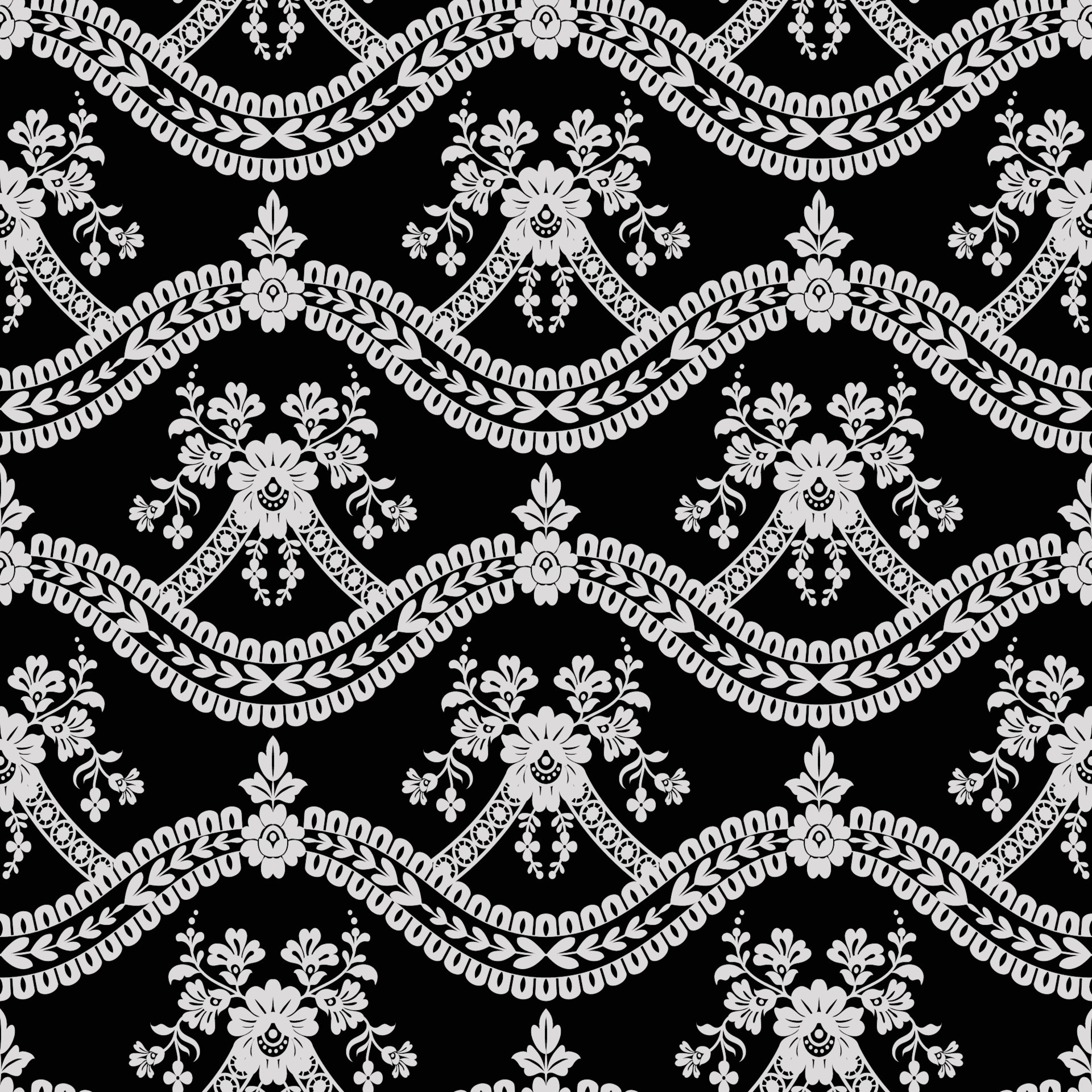 Seamless Flower Lace Pattern 8543810 Vector Art At Vecteezy