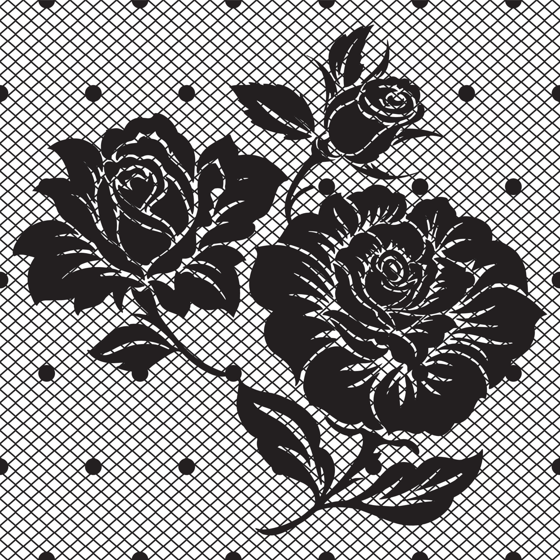 Black And White Lace Flowers at Sophie Clarkson blog