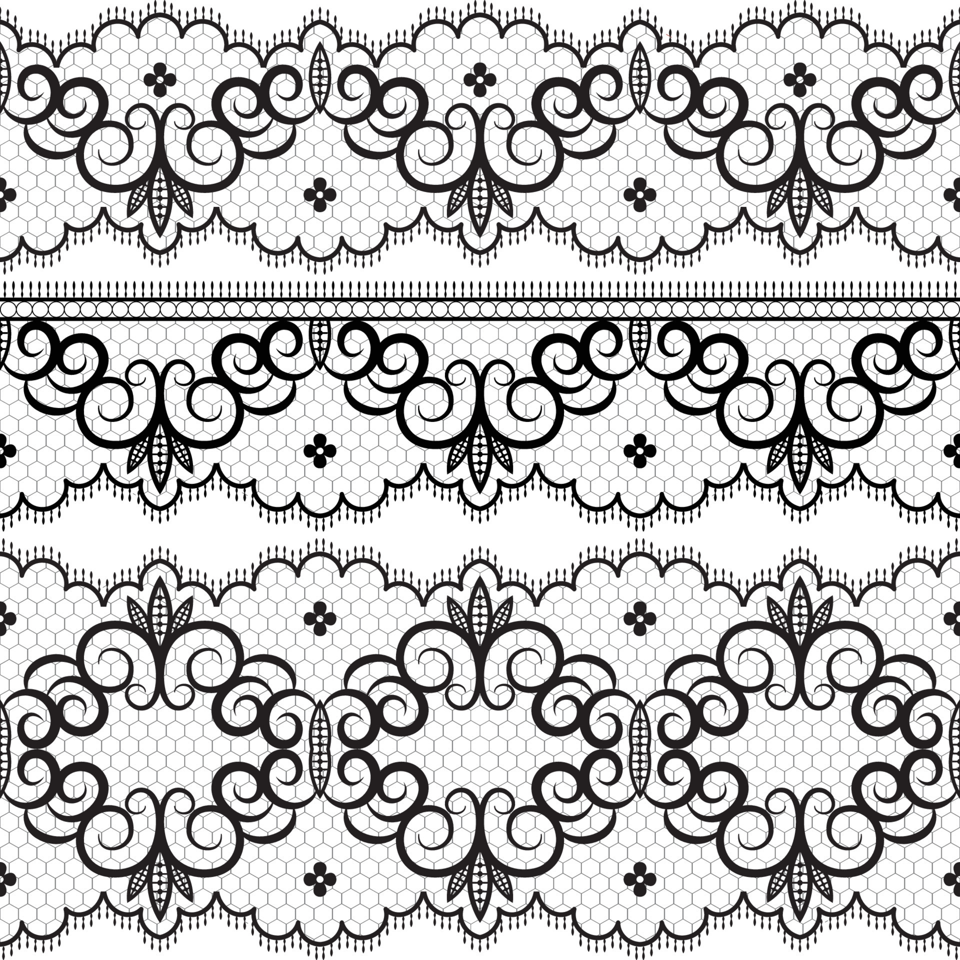 Lace seamless pattern with flowers 8543818 Vector Art at Vecteezy