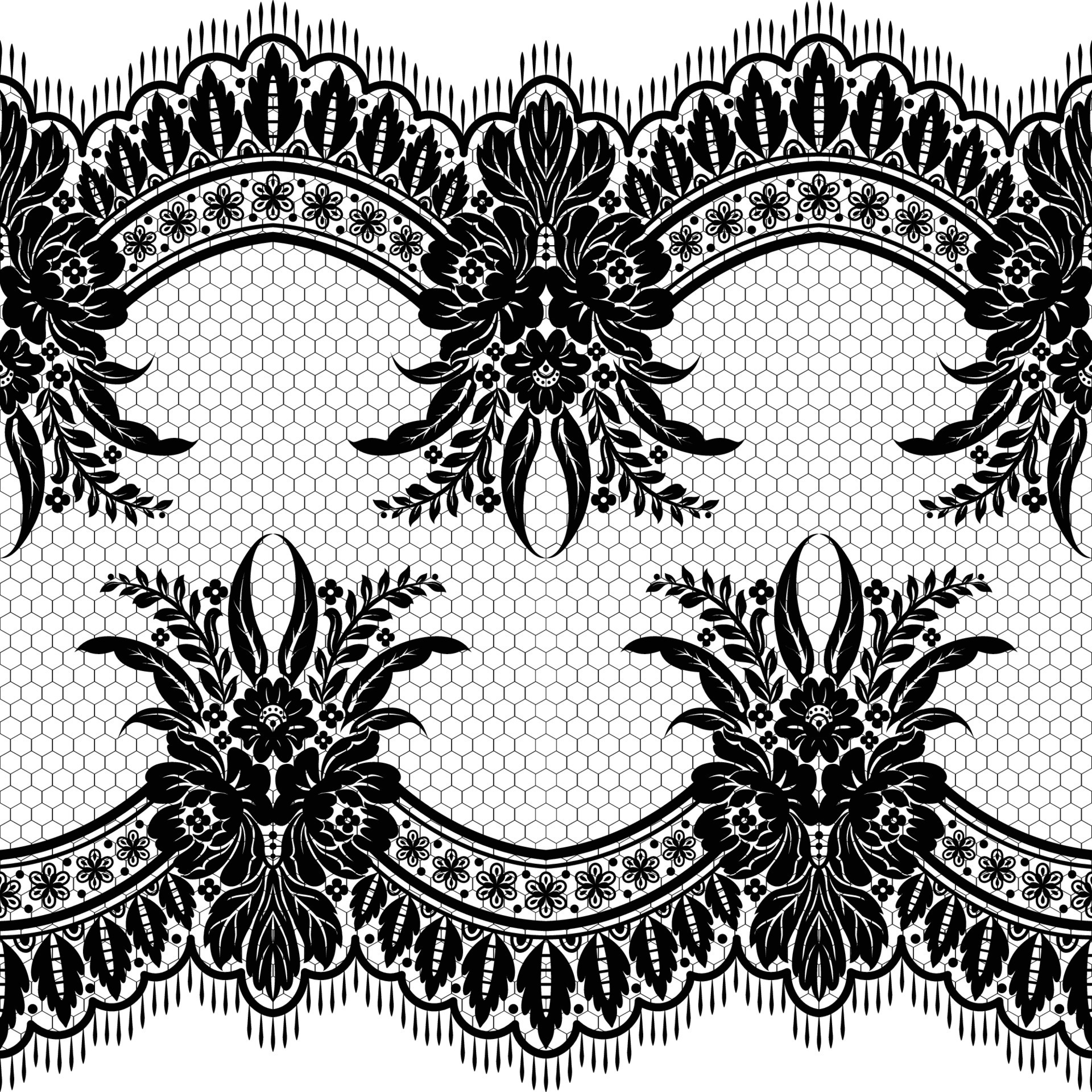 Seamless White Floral Lace Pattern 8543822 Vector Art At Vecteezy