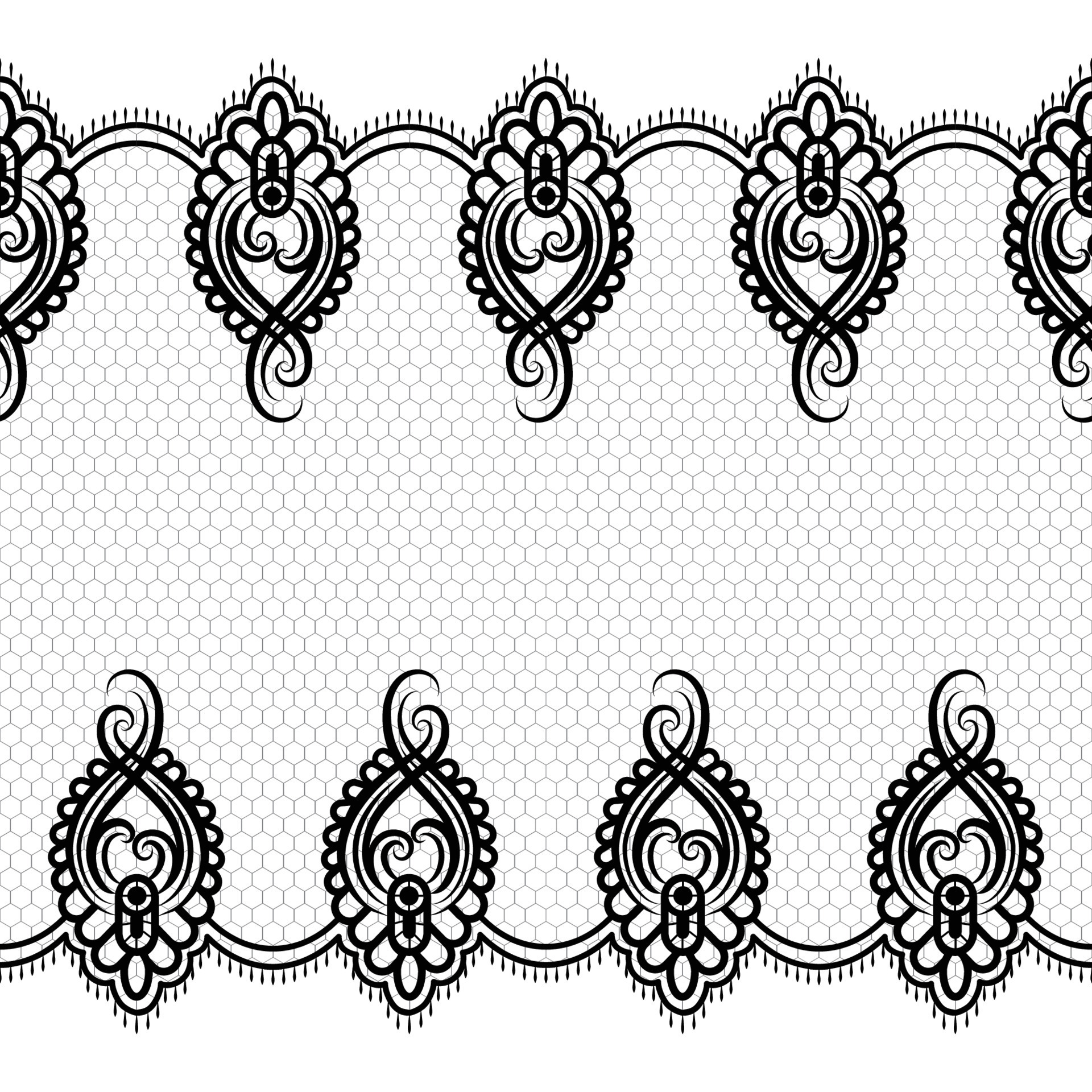 Lace seamless pattern with flowers 8543867 Vector Art at Vecteezy