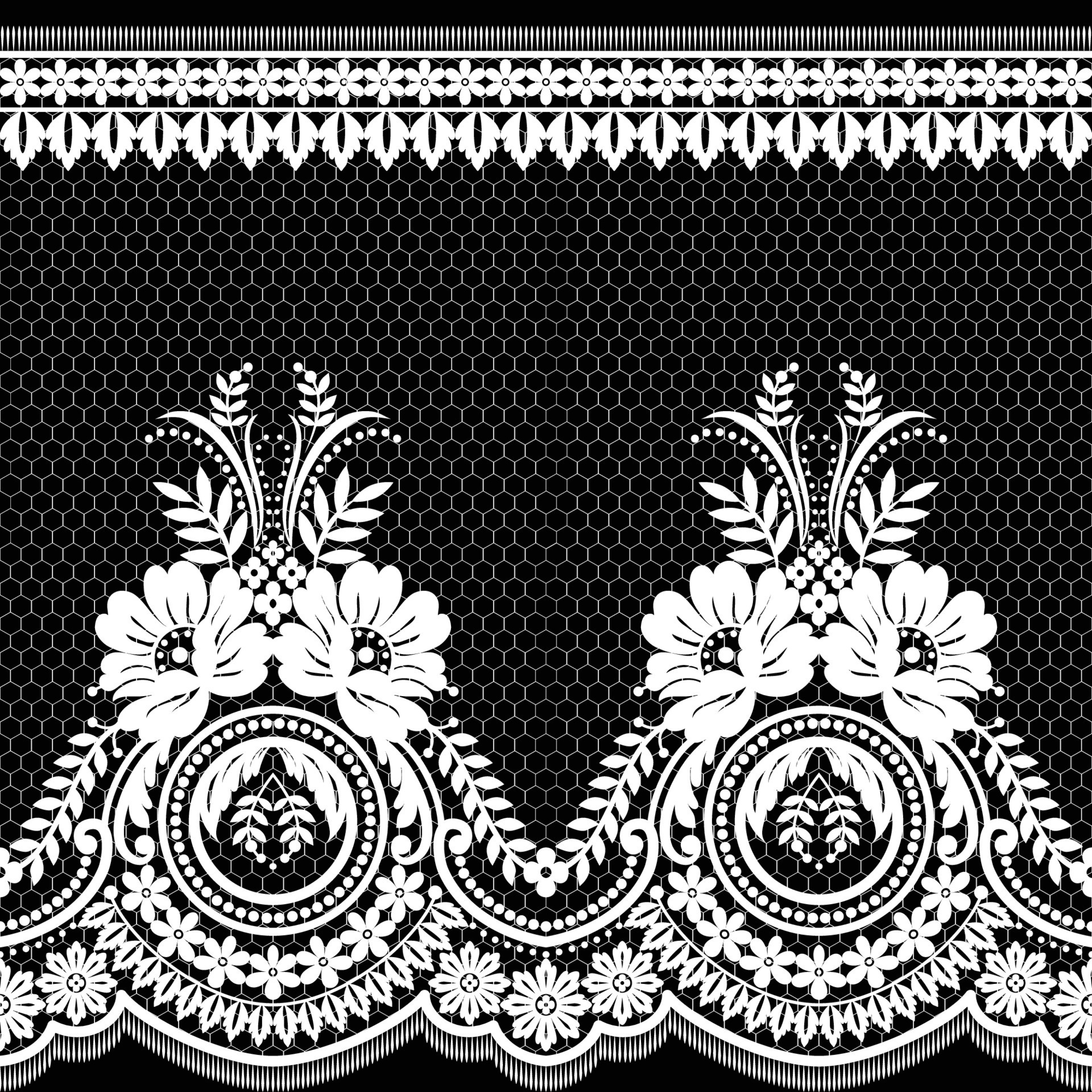 Lace seamless pattern with flowers 8543944 Vector Art at Vecteezy