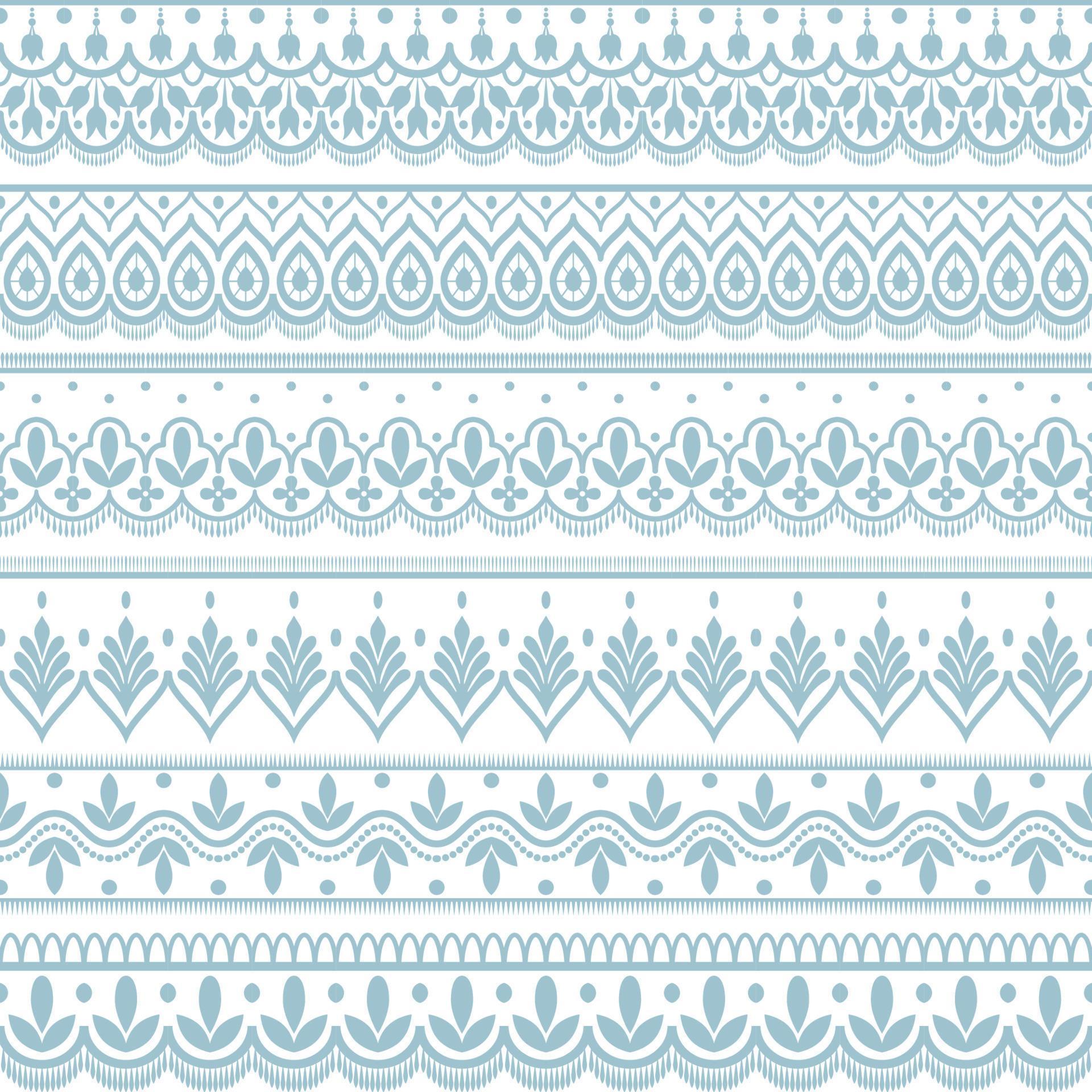 Seamless lace set 8543952 Vector Art at Vecteezy
