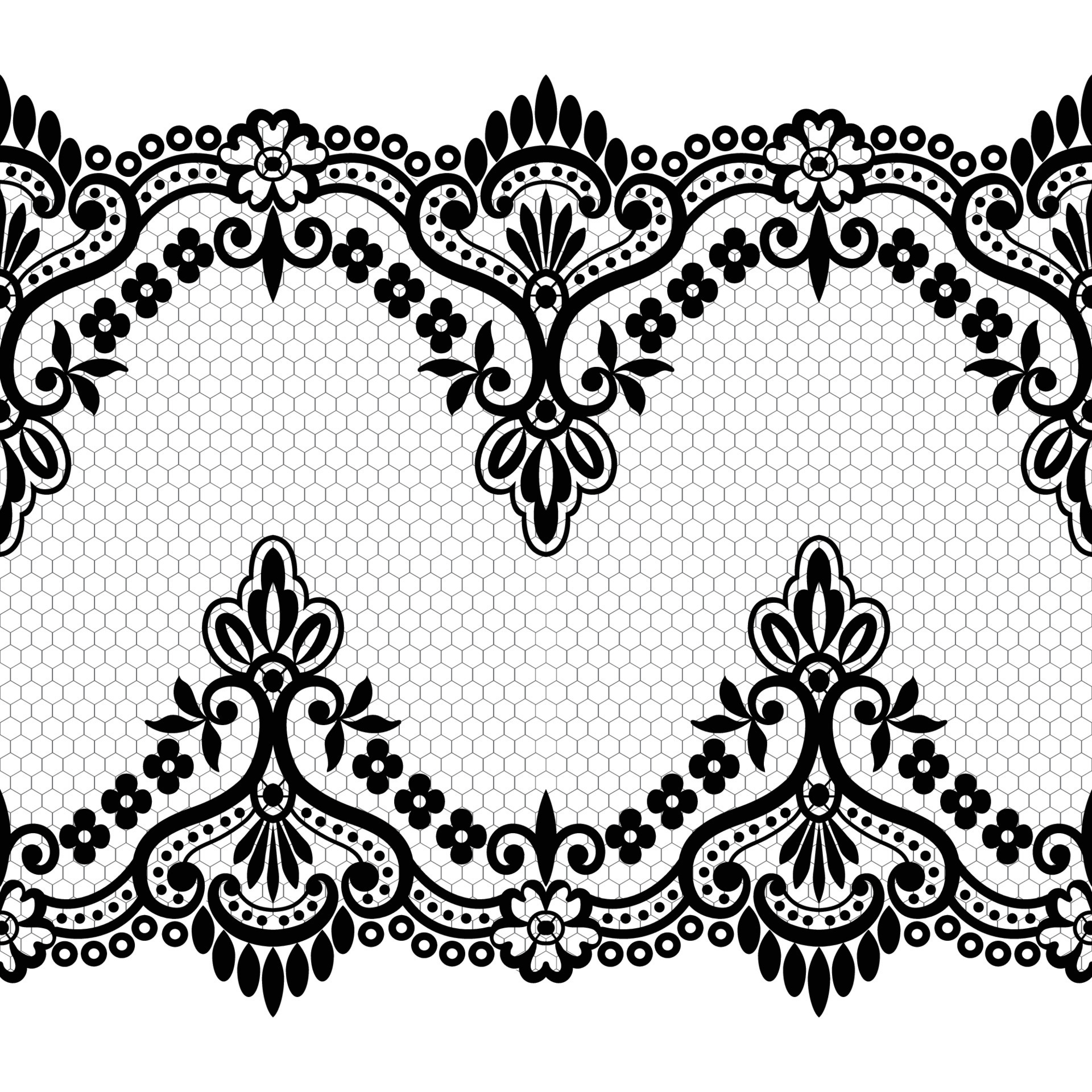 Lace seamless pattern with flowers 8543963 Vector Art at Vecteezy