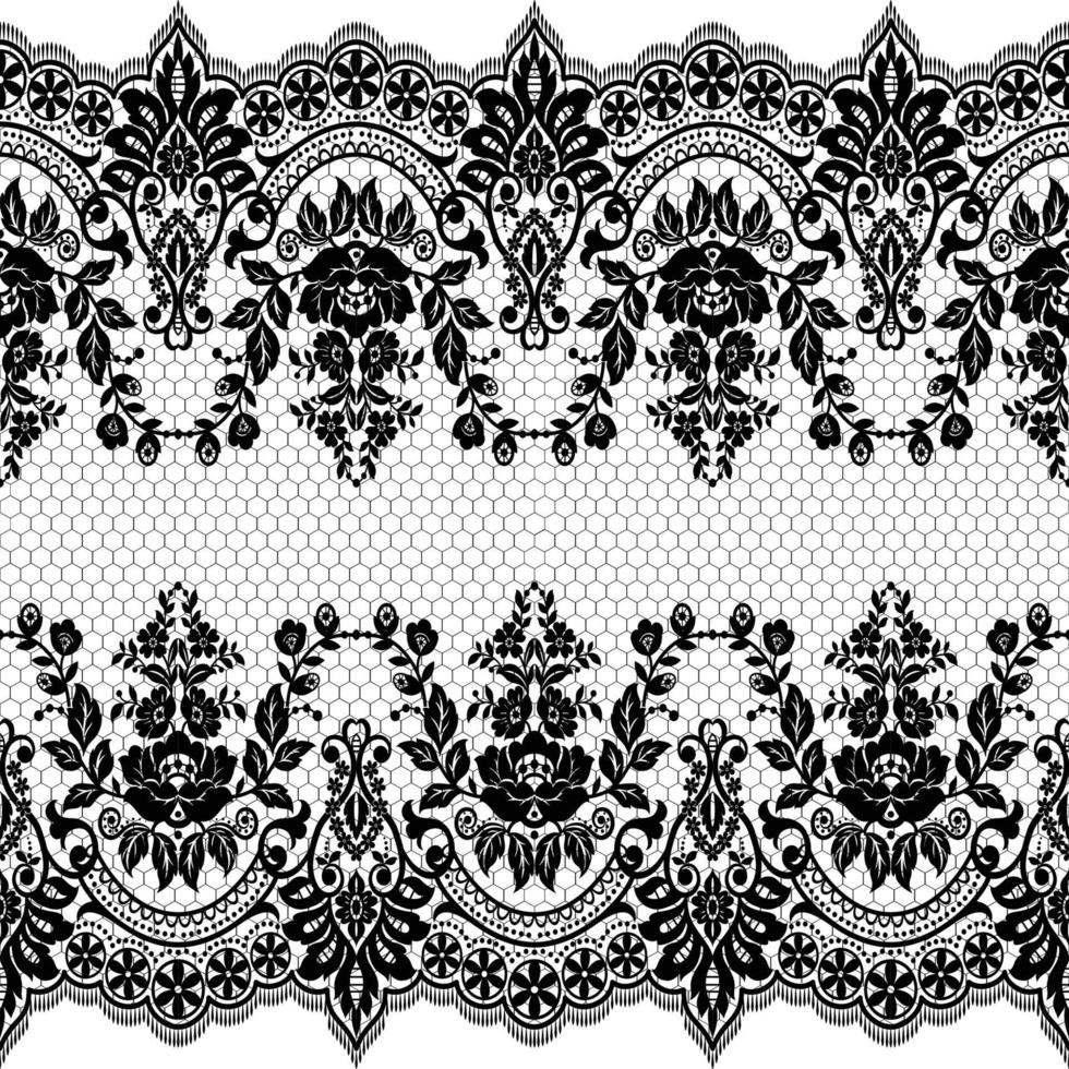 Lace seamless pattern with flowers 8544001 Vector Art at Vecteezy