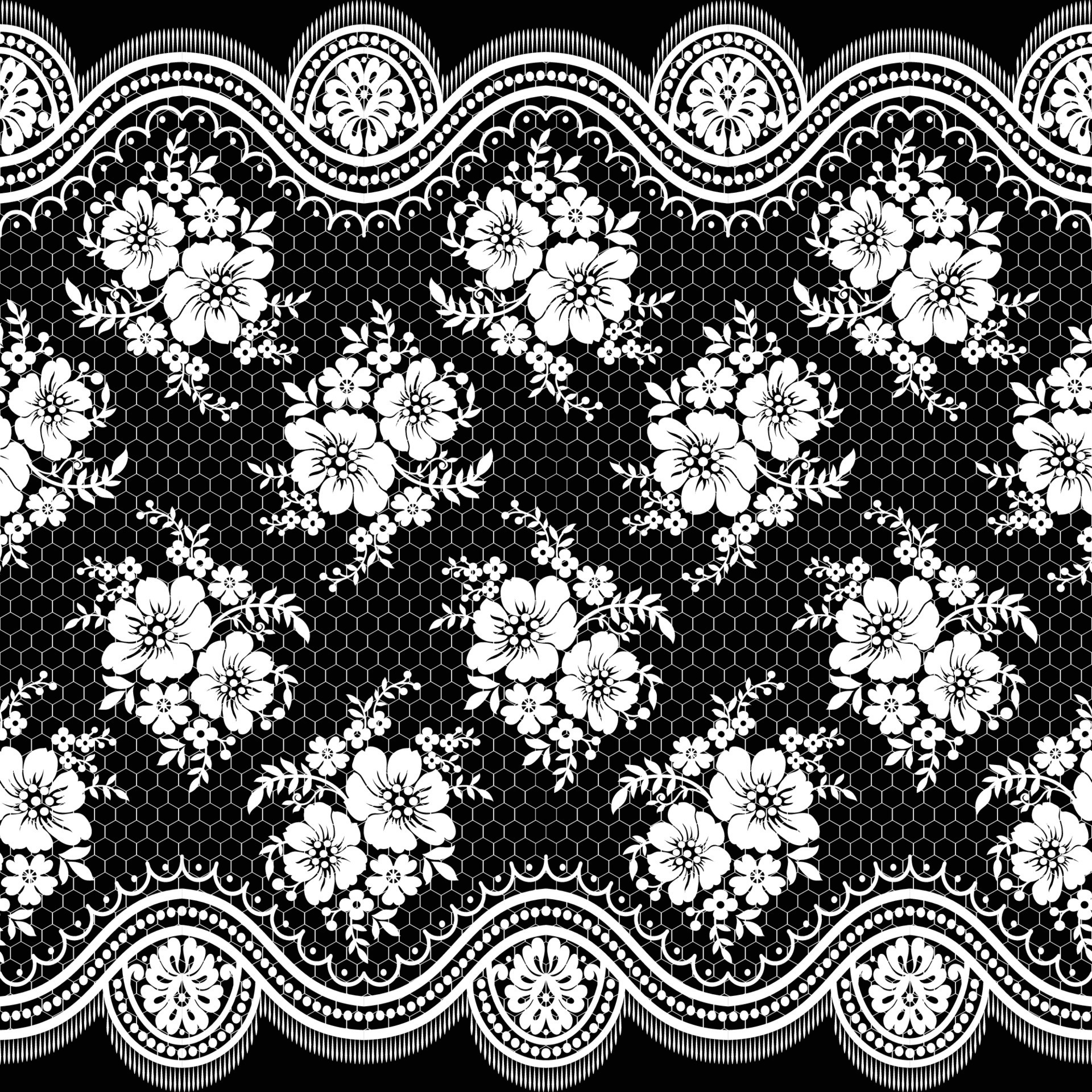 Seamless White Floral Lace Pattern 8544041 Vector Art At Vecteezy