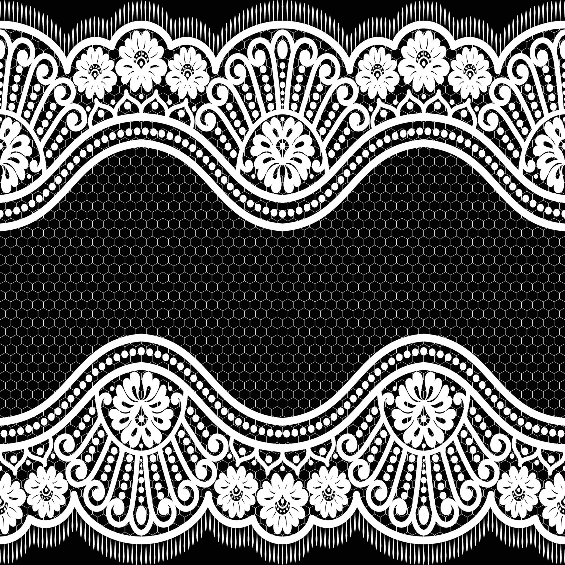 Seamless white floral lace pattern 8544078 Vector Art at Vecteezy