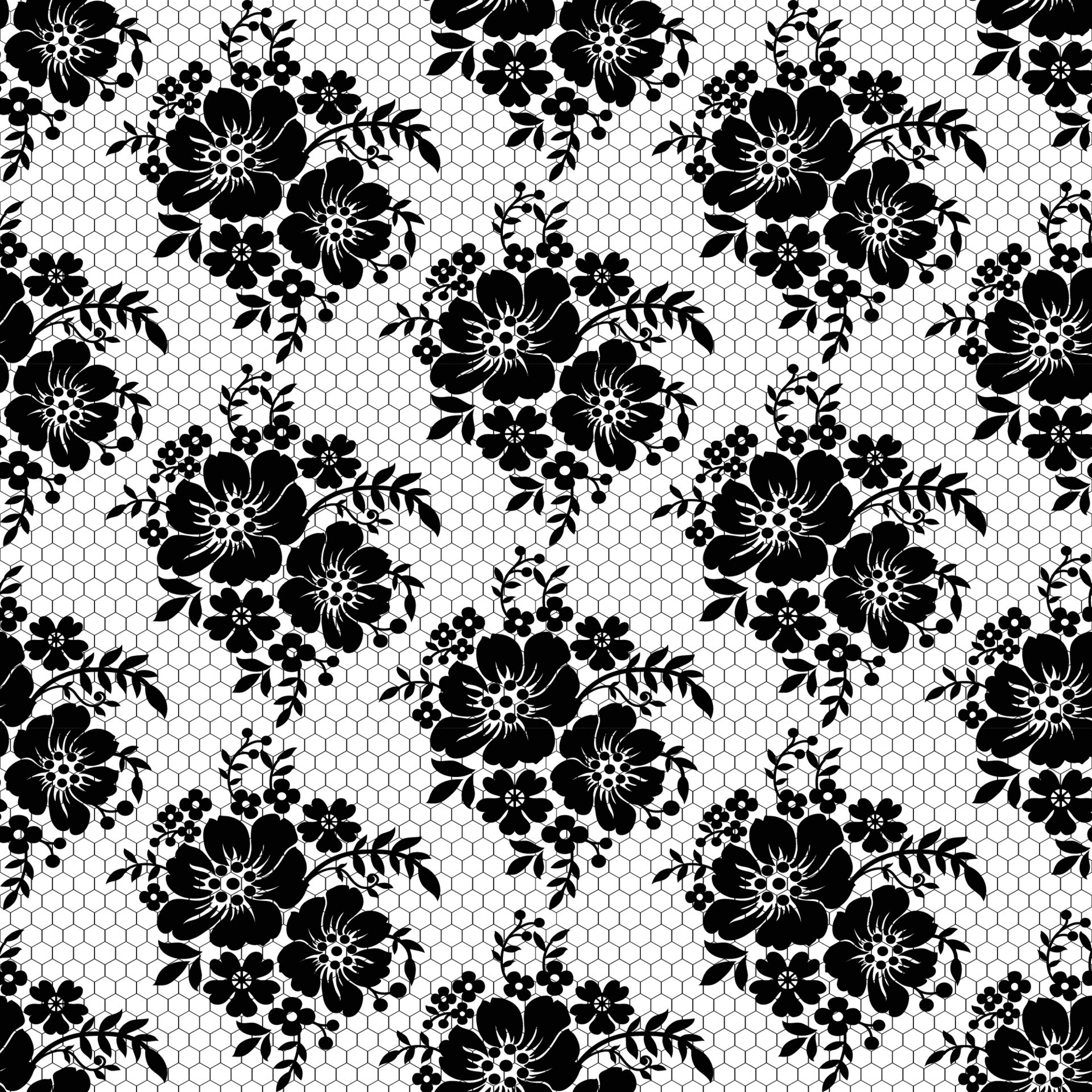 Seamless white floral lace pattern 8544178 Vector Art at Vecteezy