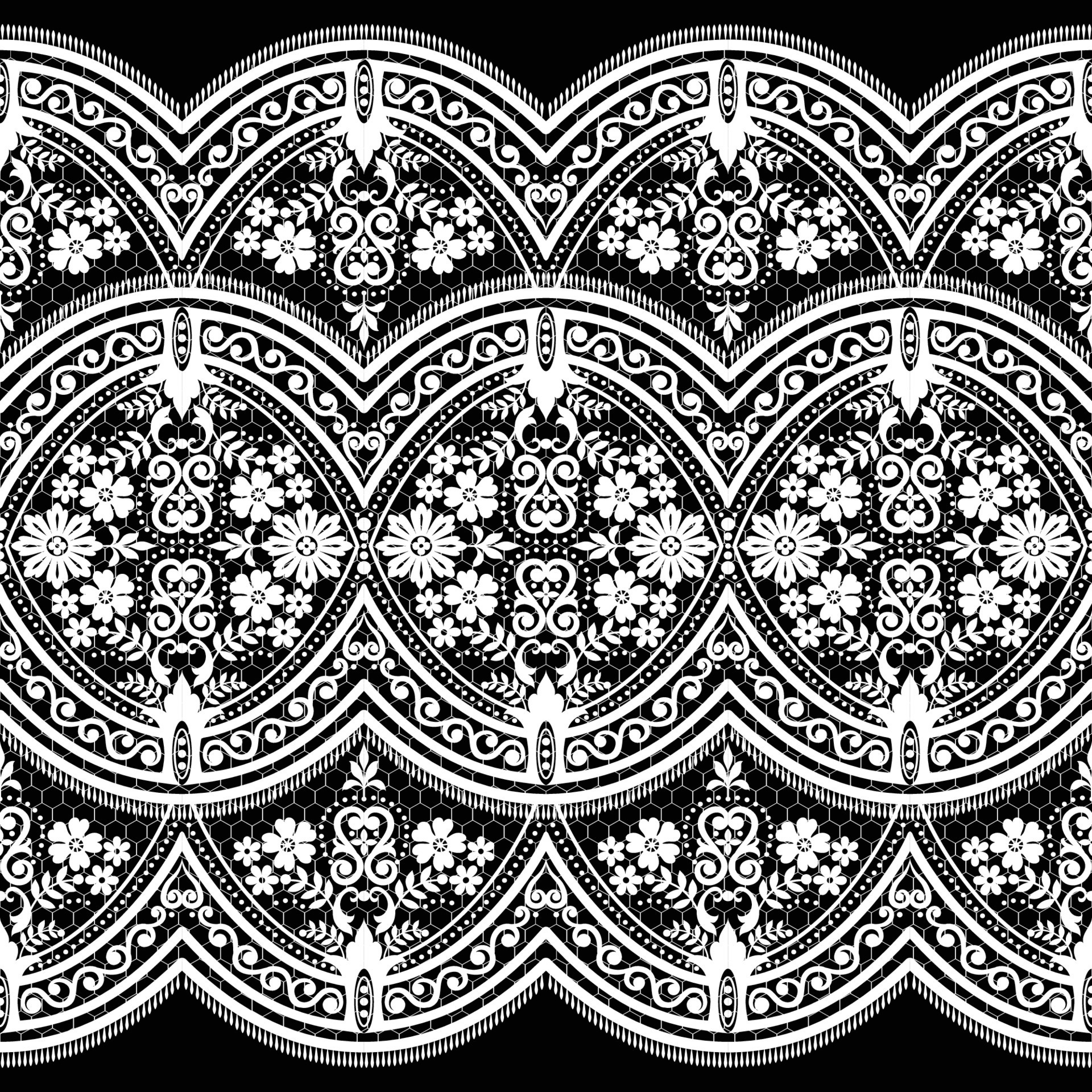 Seamless White Floral Lace Pattern 8544190 Vector Art At Vecteezy