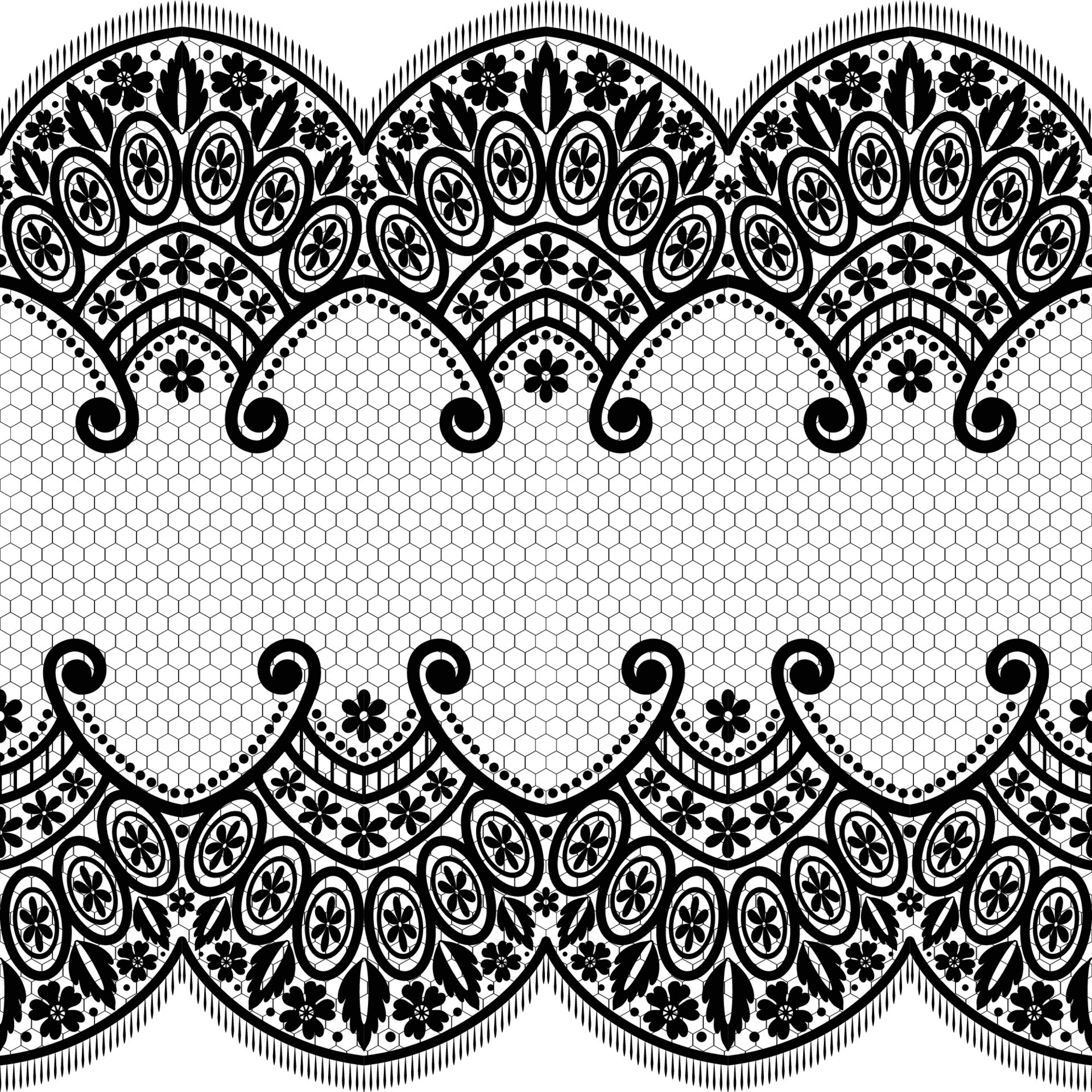 Seamless flower lace pattern 8544224 Vector Art at Vecteezy