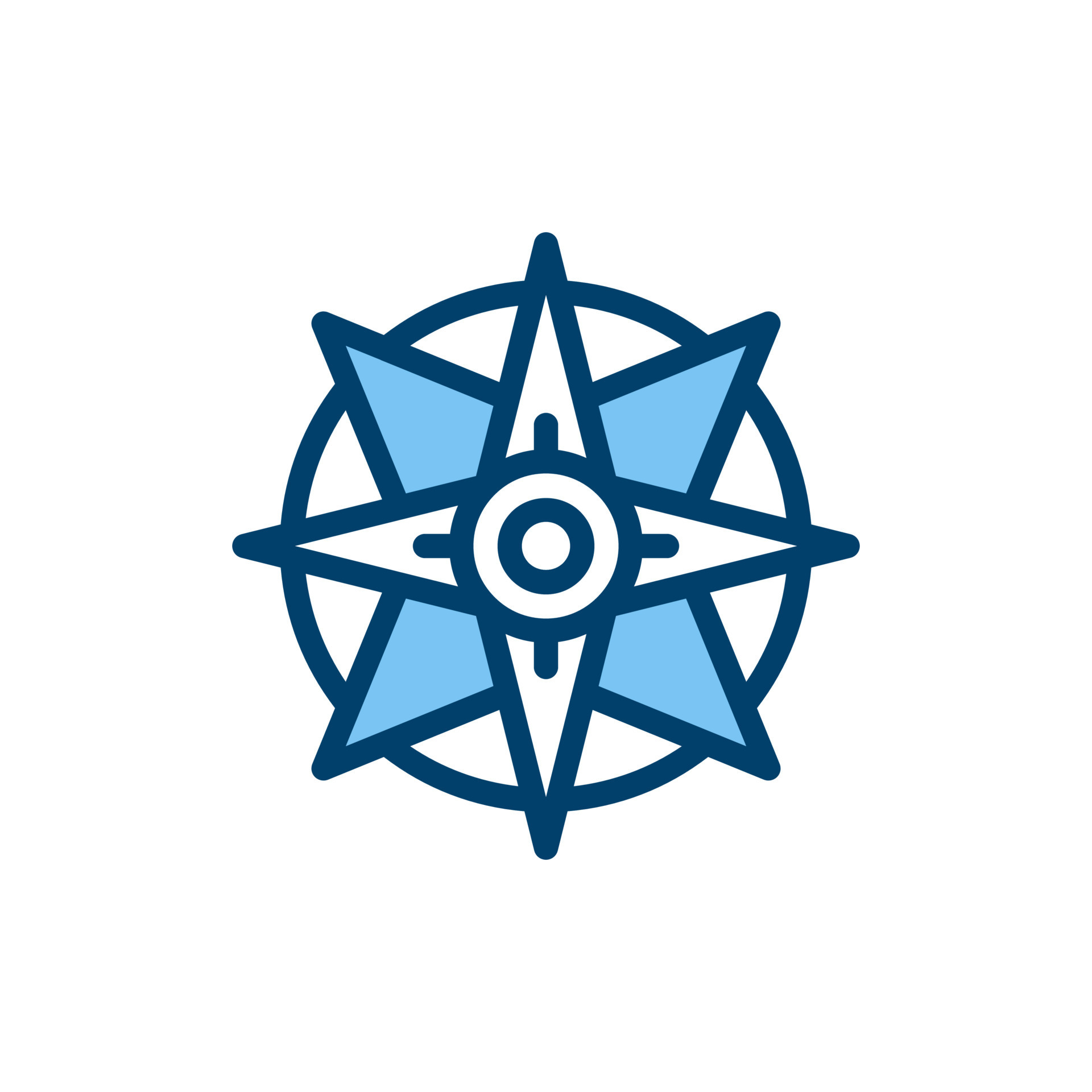 Navigation Compass Line Icon Linear Style Sign For Mobile Concept And