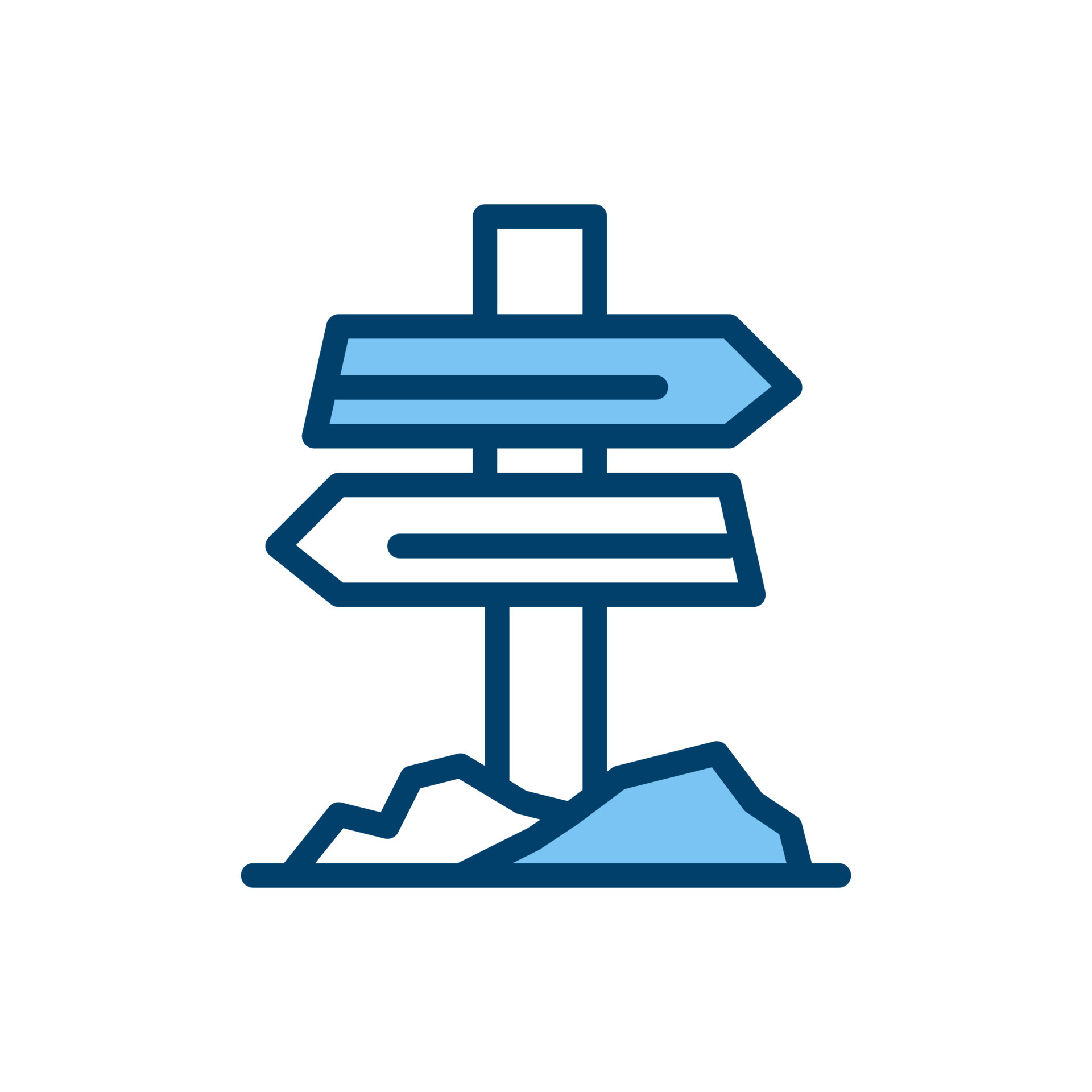 Signpost Line Icon Linear Style Sign For Mobile Concept And Web Design