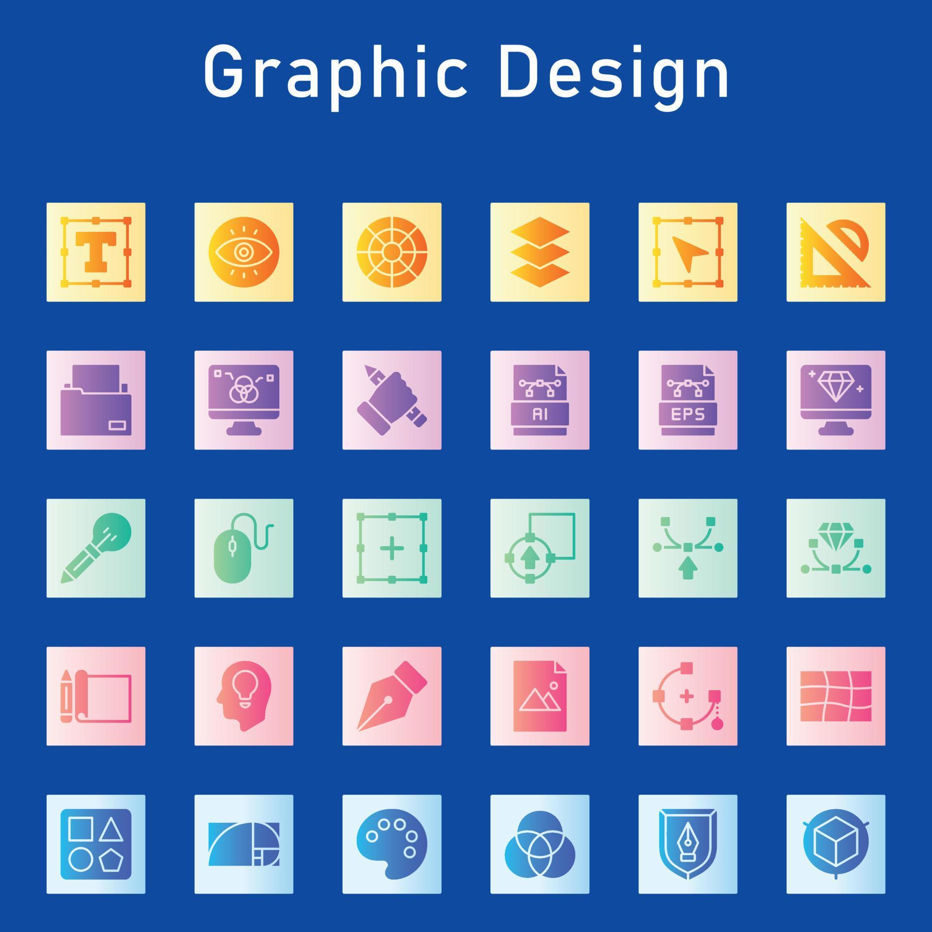 Graphic Design Icon Pack 8546970 Vector Art at Vecteezy