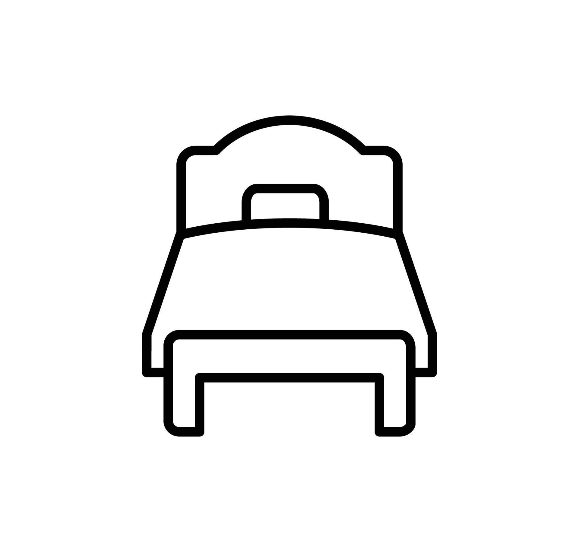 Bed Icon Vector Logo Design Template 8547667 Vector Art At Vecteezy