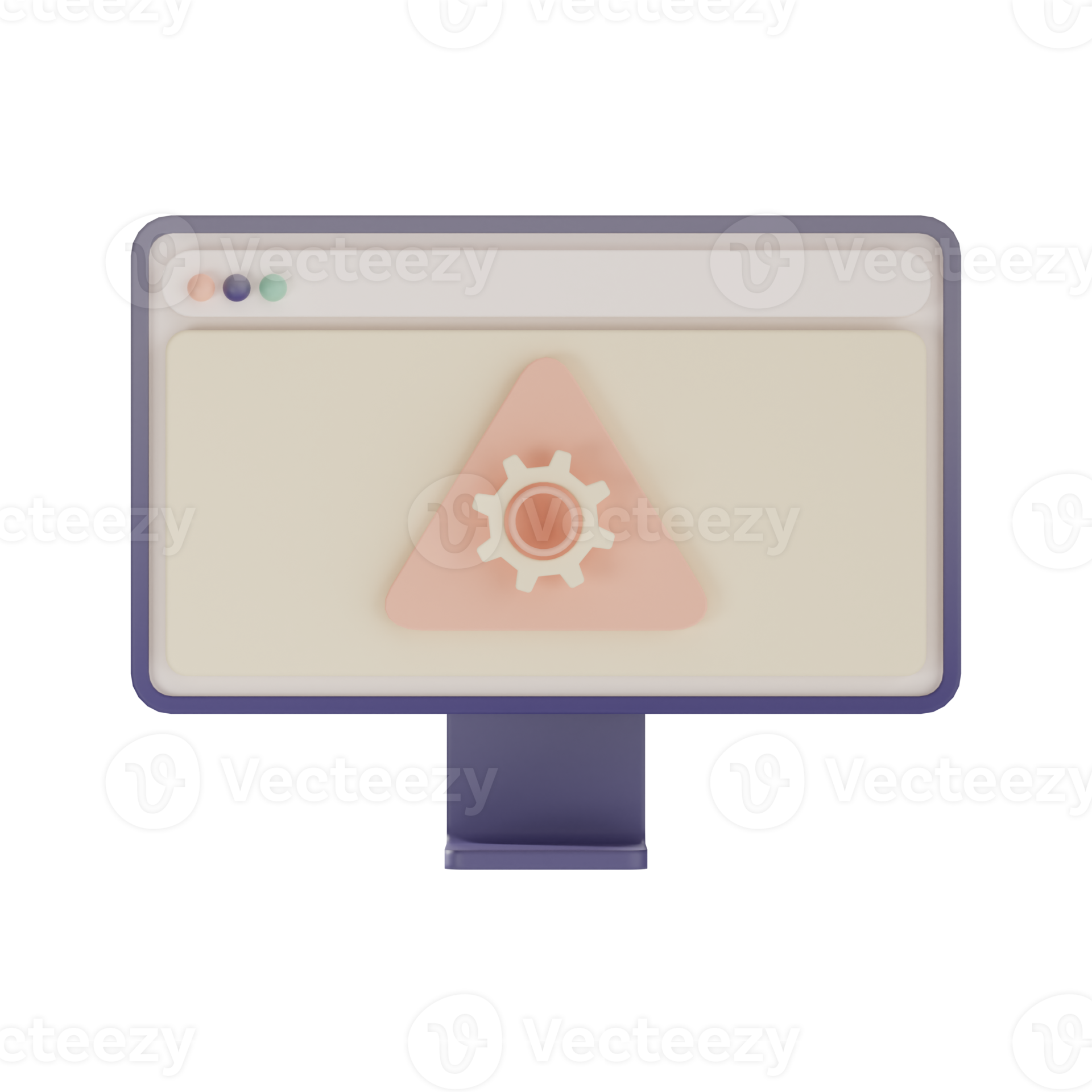 web design icon, error system, 3d illustration 8550332 PNG