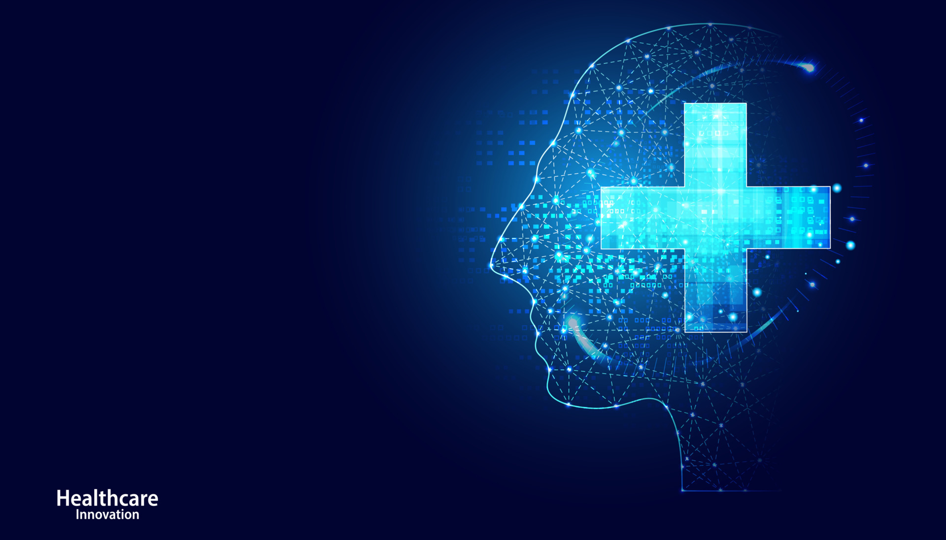 Abstract health science consist health plus Artificial intelligence ...