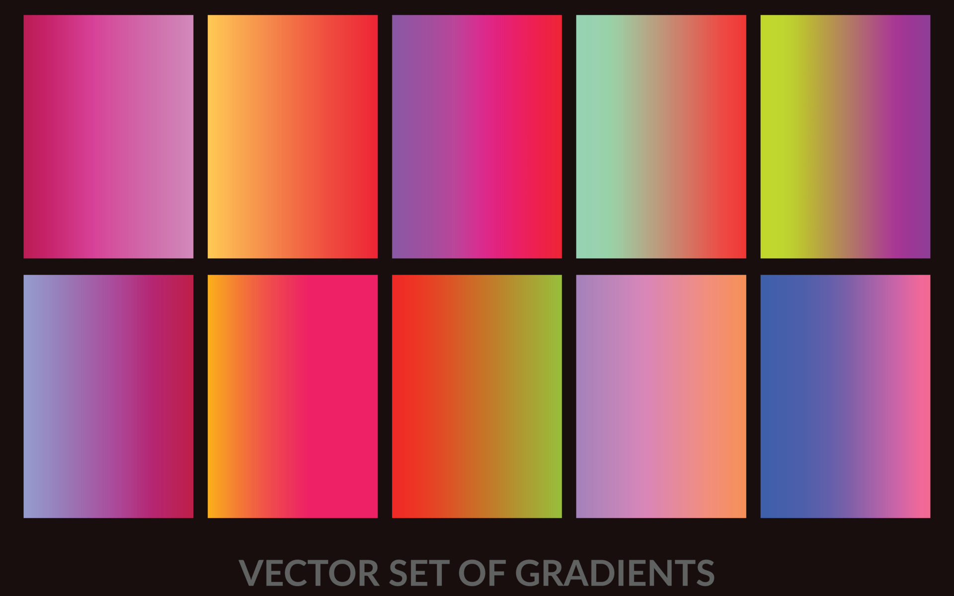 illustrator vector set of gradients 8552587 Vector Art at Vecteezy