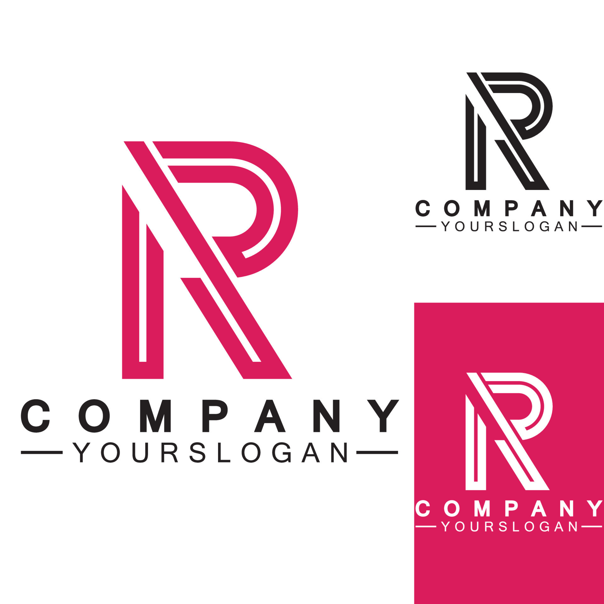 Letra R Monograma Diseño De Logotipo Marca Identidad Logotipos Diseños