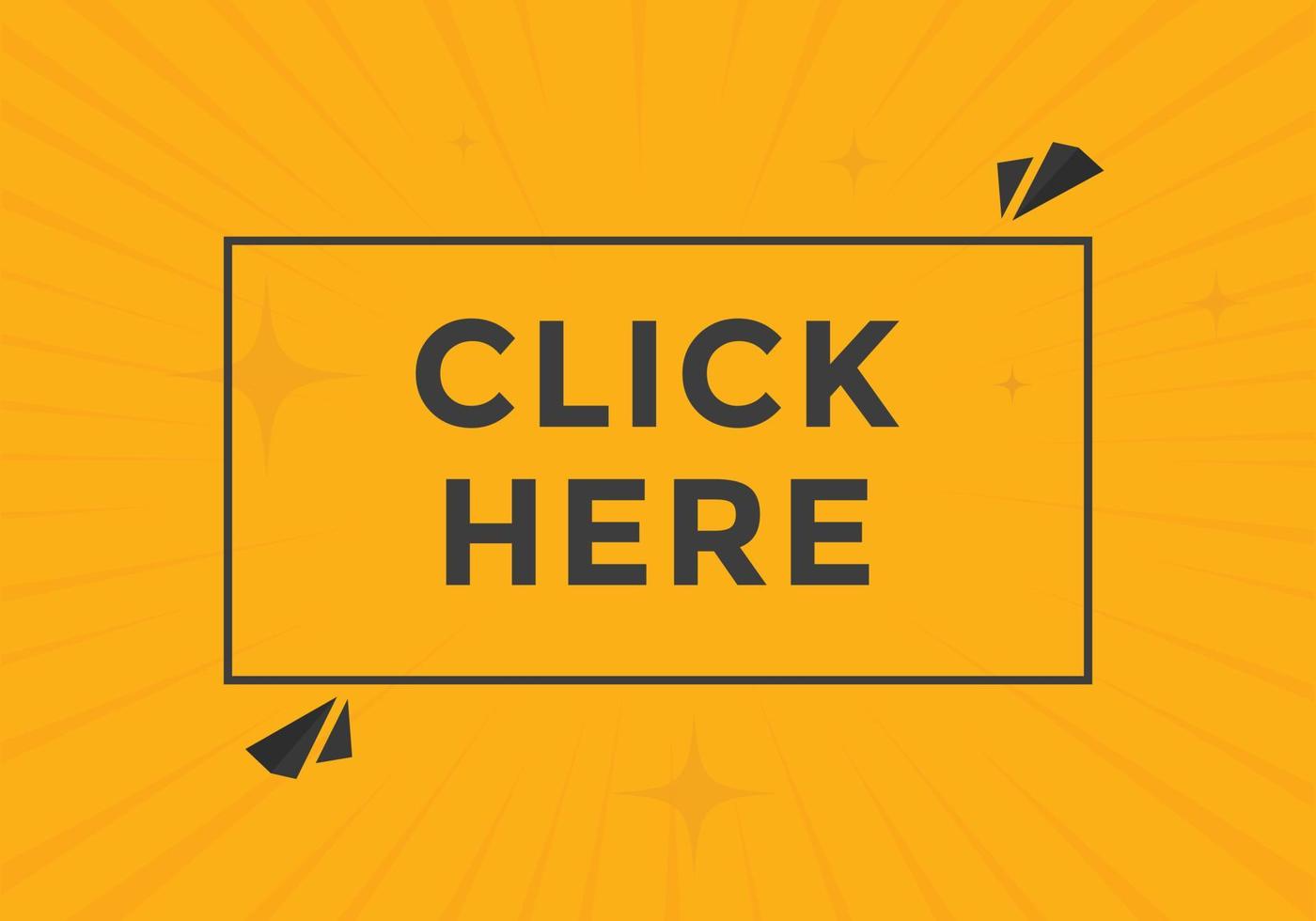 Click here text button. Web button template Click here 8558310 Vector ...