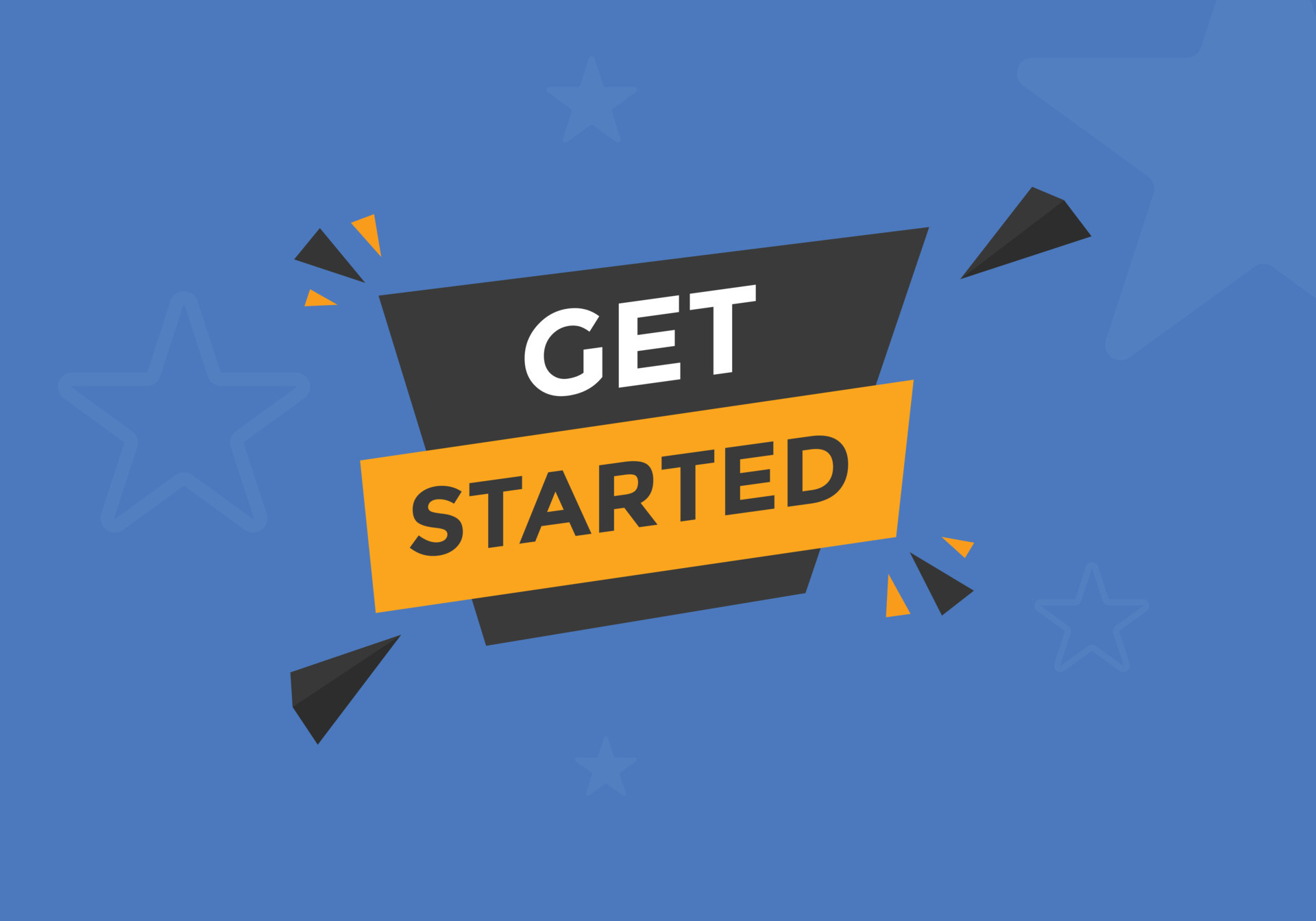 Get Started text button. Web button banner template Get Started 8559570 ...