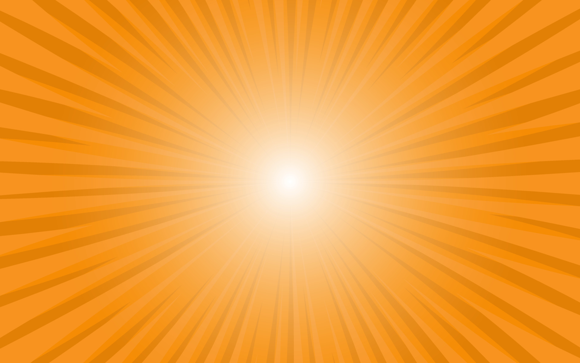 Sun rays retro vintage style on orange background, Sunburst comic pattern background. Rays ...