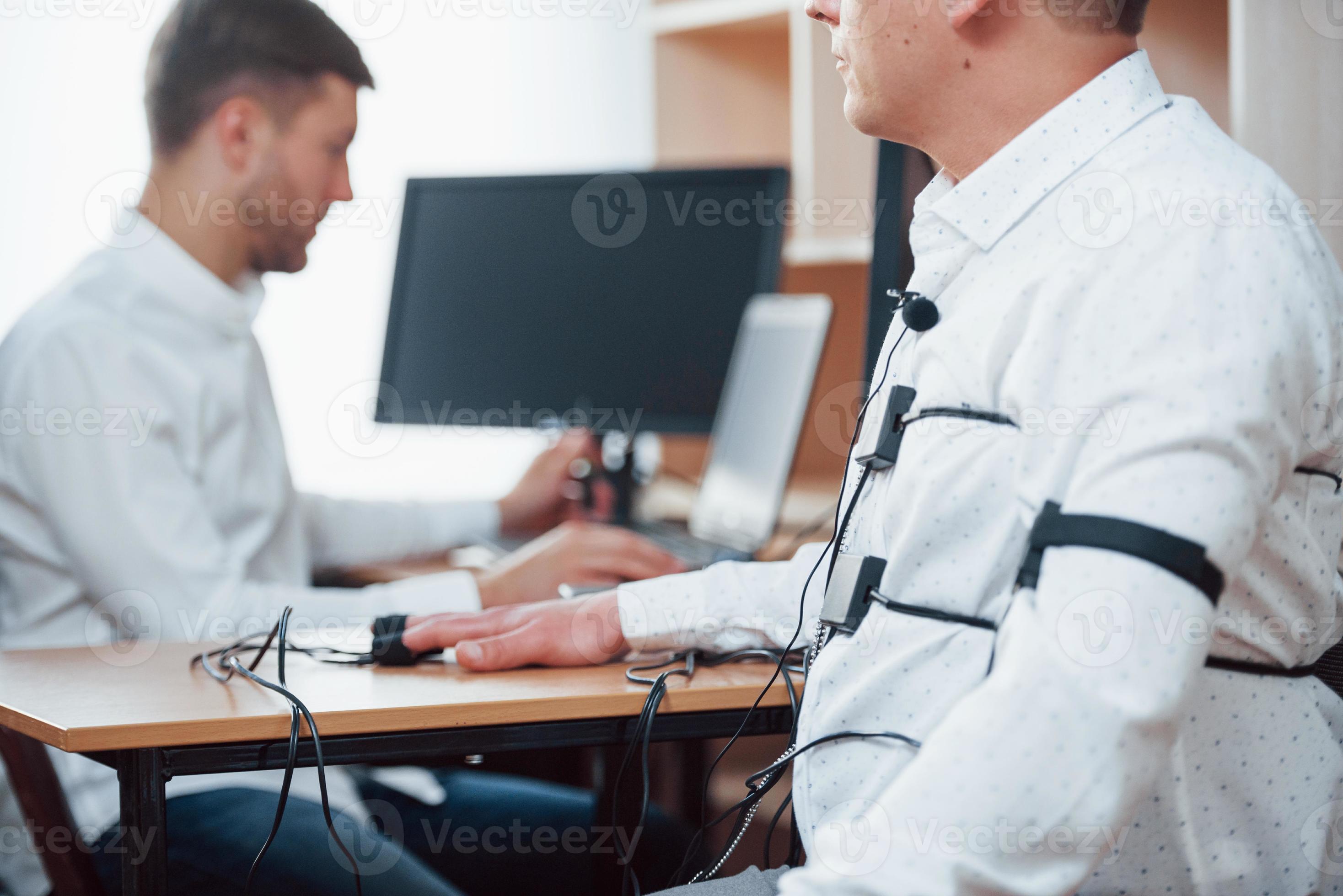 Independent Polygraph Testing Suspicious Man Passes Lie Detector In