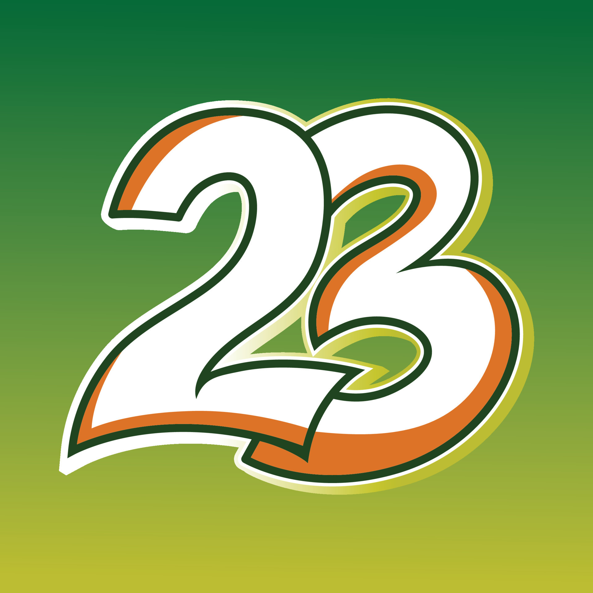 23 número deportivo vintage en ilustración vectorial.impresión,negocio ... 23 número deportivo vintage en ilustración vectorial.impresión,negocio ...