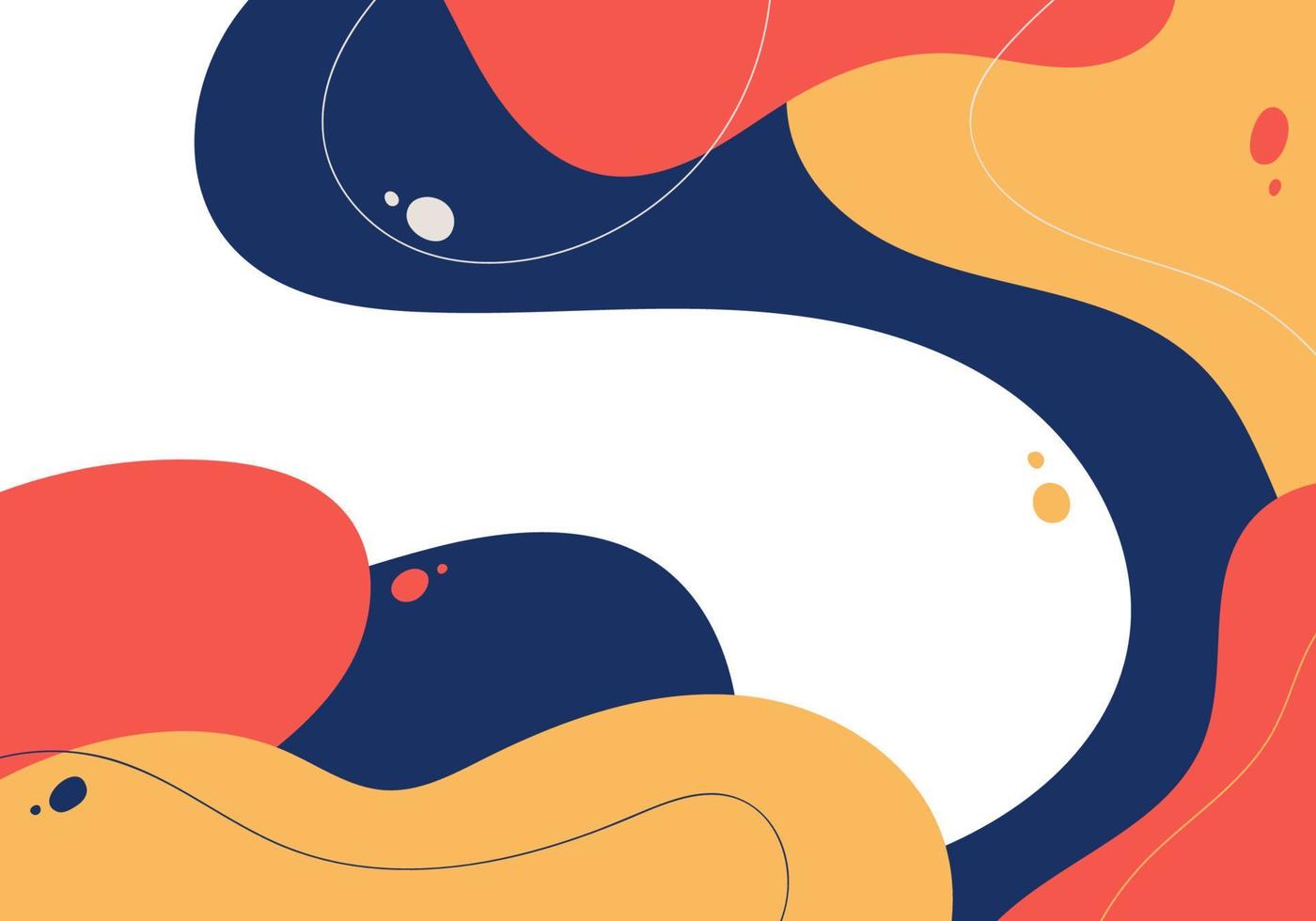 Abstract Colorful Design Template Of Doodle Overlapping Artwork Style Vivid Style Decorative