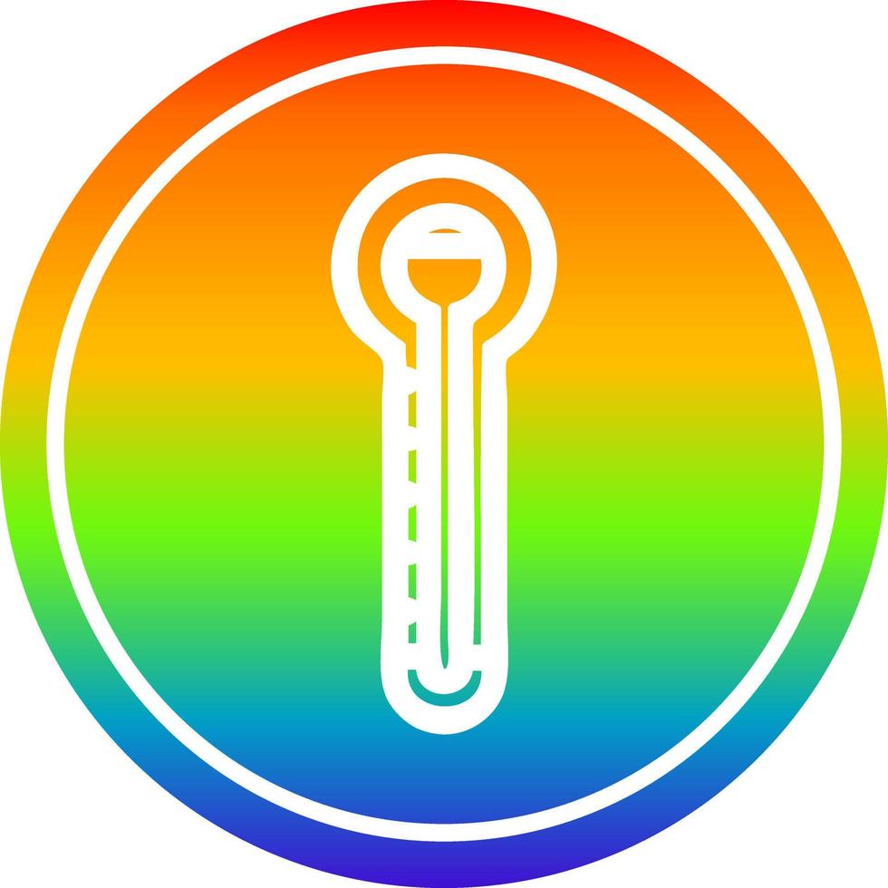 Glass Thermometer Circular In Rainbow Spectrum 8578714 Vector Art At Vecteezy