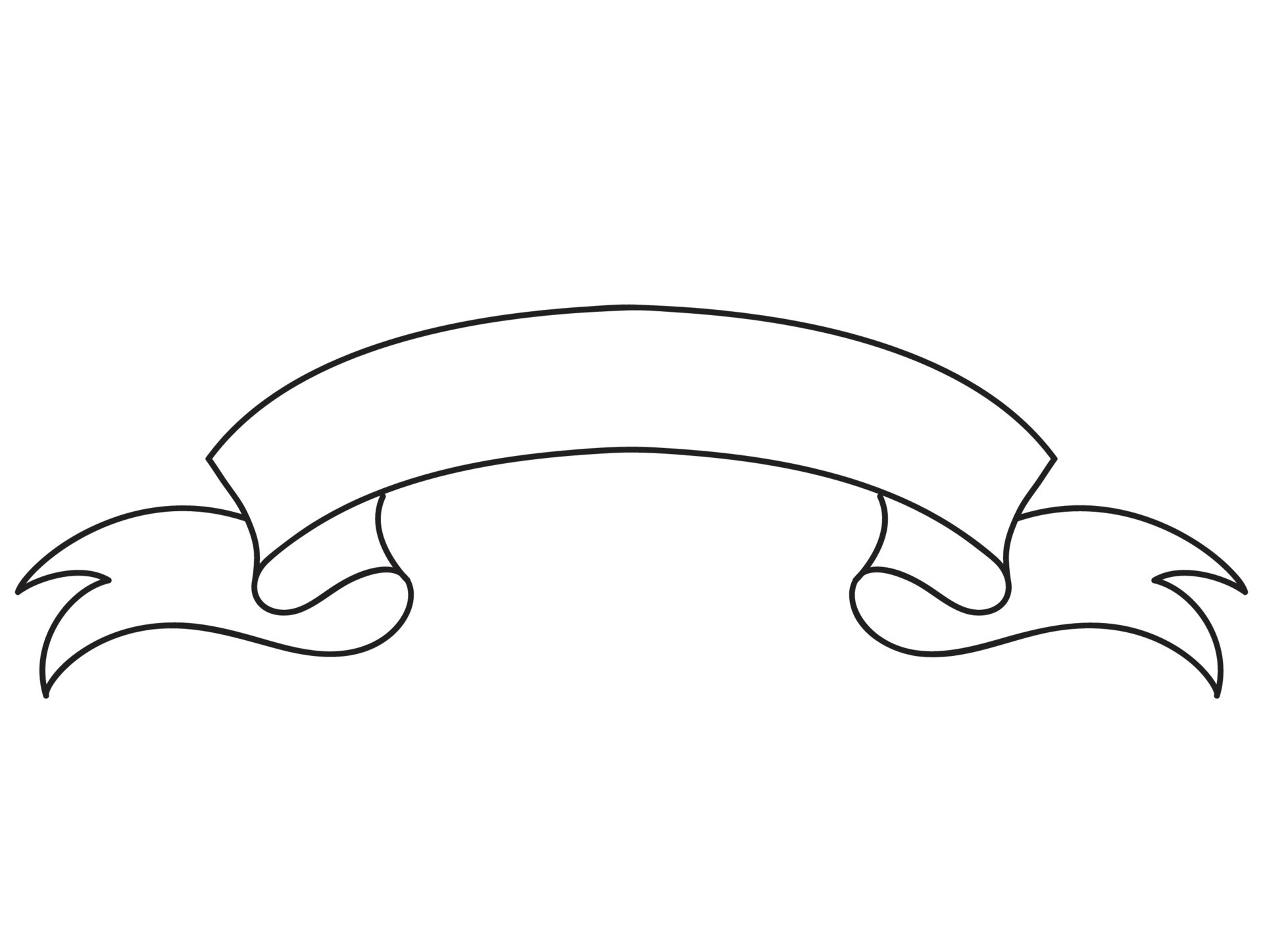 Ribbon Banner Vector Outline Vintage Style Tapes Hand Drawn 8599102