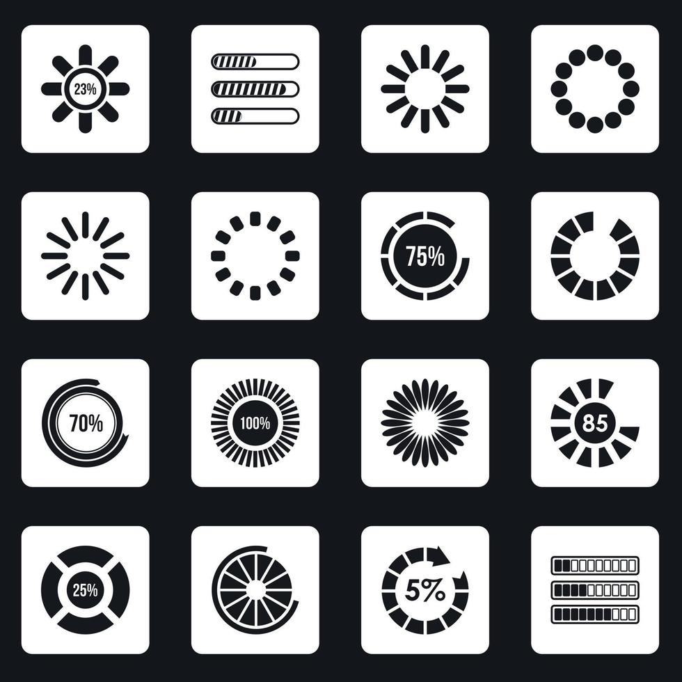 Loading bars and preloaders icons set squares 8600980 Vector Art at ... Loading bars and preloaders icons set squares 8600980 Vector Art at ...